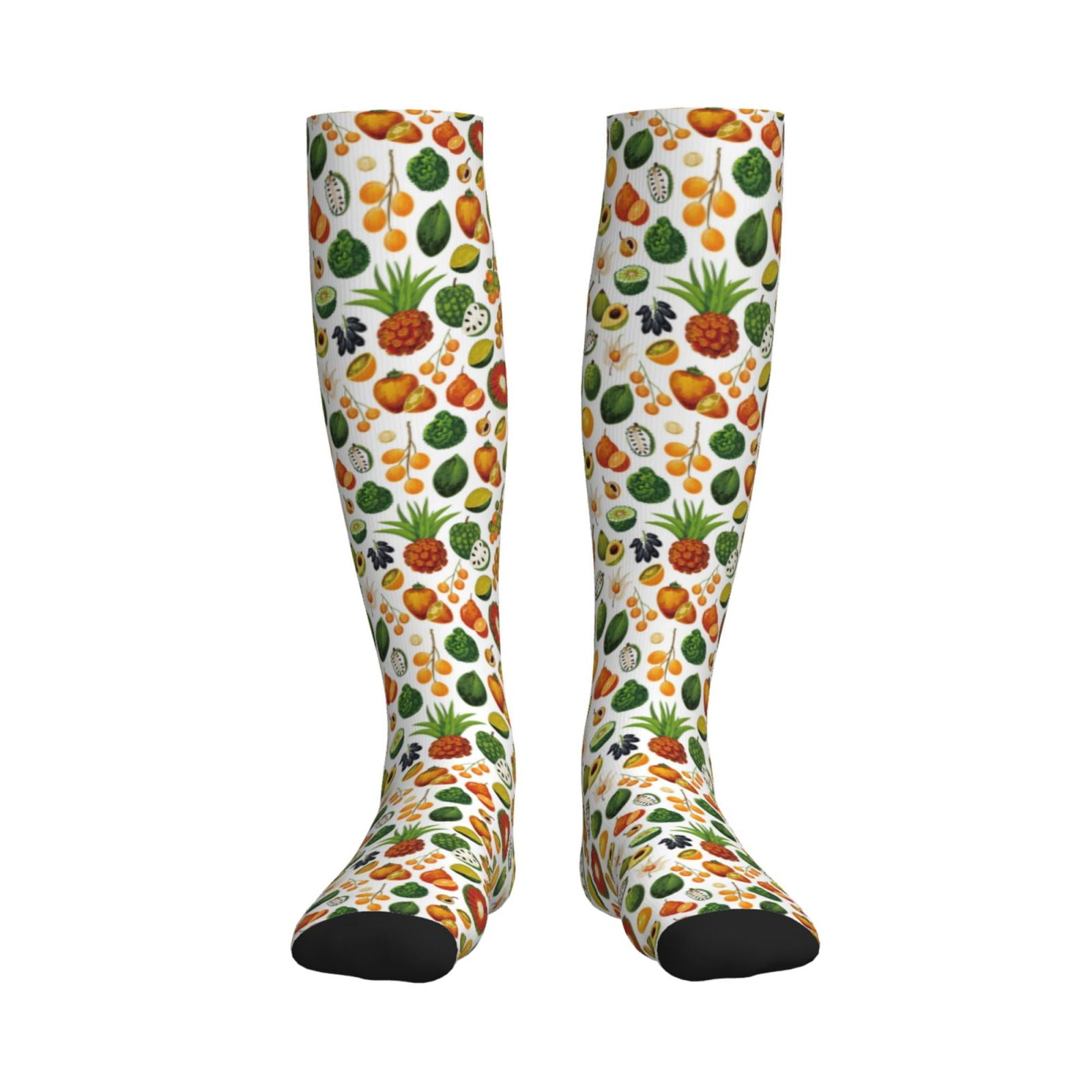 Bixox Lemon Fruits Vegetables Print Compression Socks,Compression Socks ...