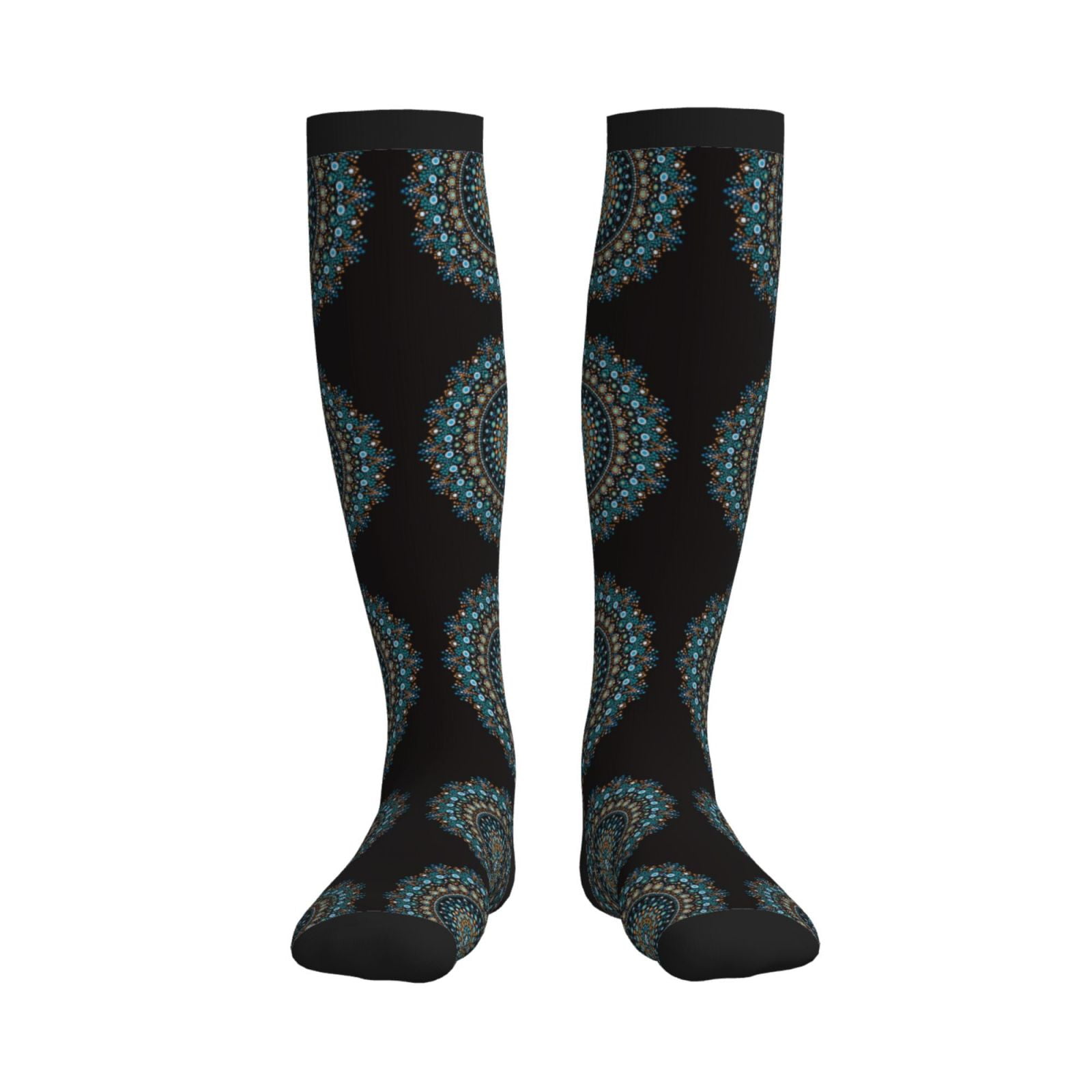 Bixox Mandala Print Compression Socks,Compression Socks Women & Men ...