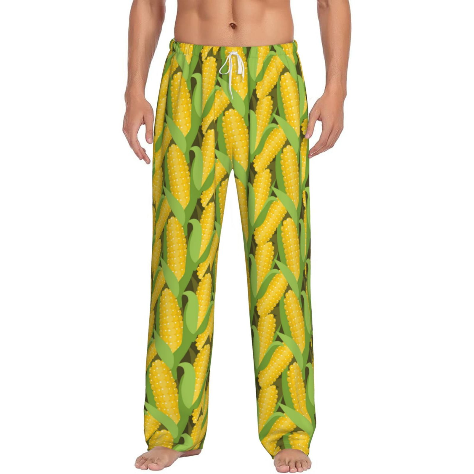 Bixox Men's Corn 1 Patterned Pajama Pants with Pockets Lounge Clothes ...