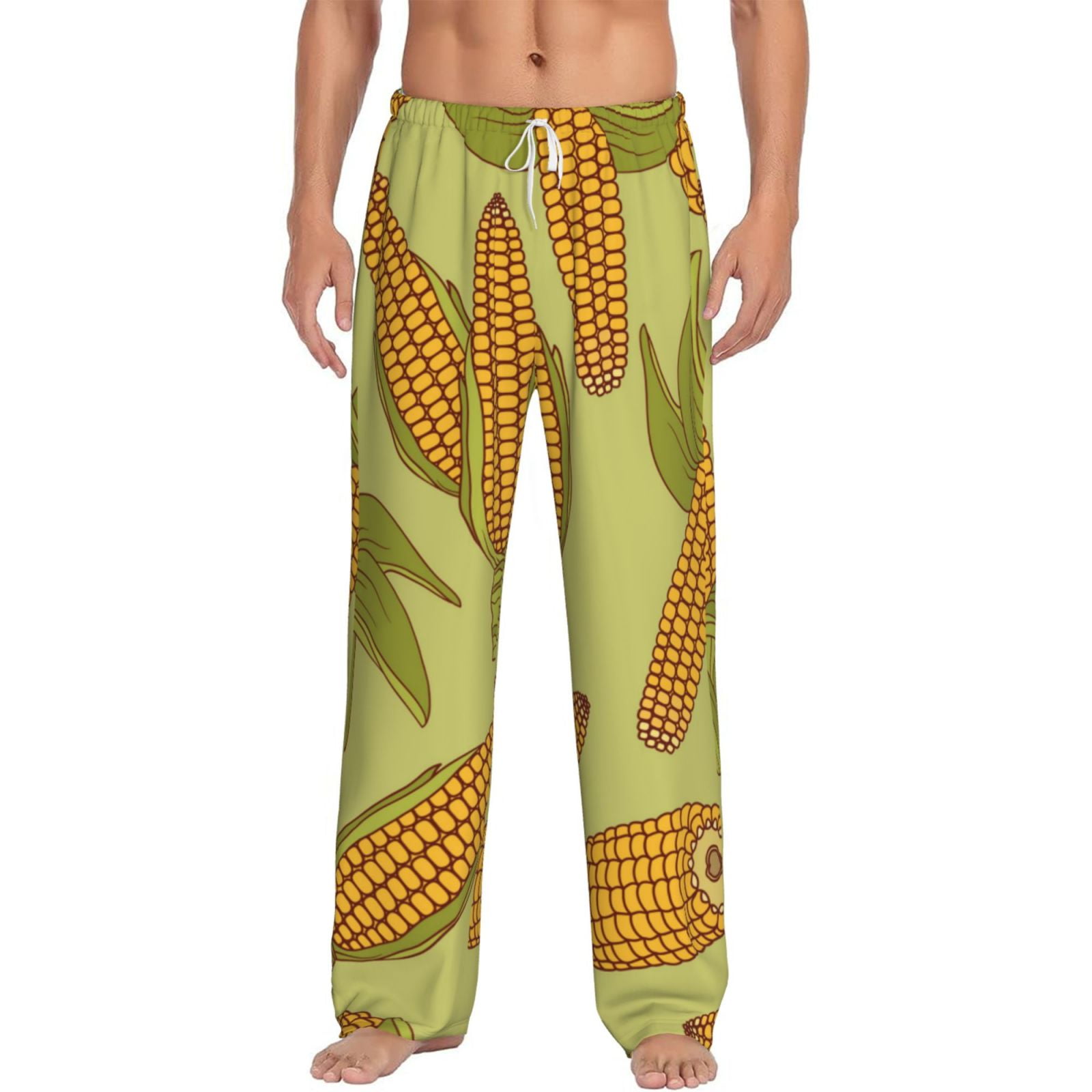 Bixox Men's Corn Patterned Pajama Pants with Pockets Lounge Clothes for ...