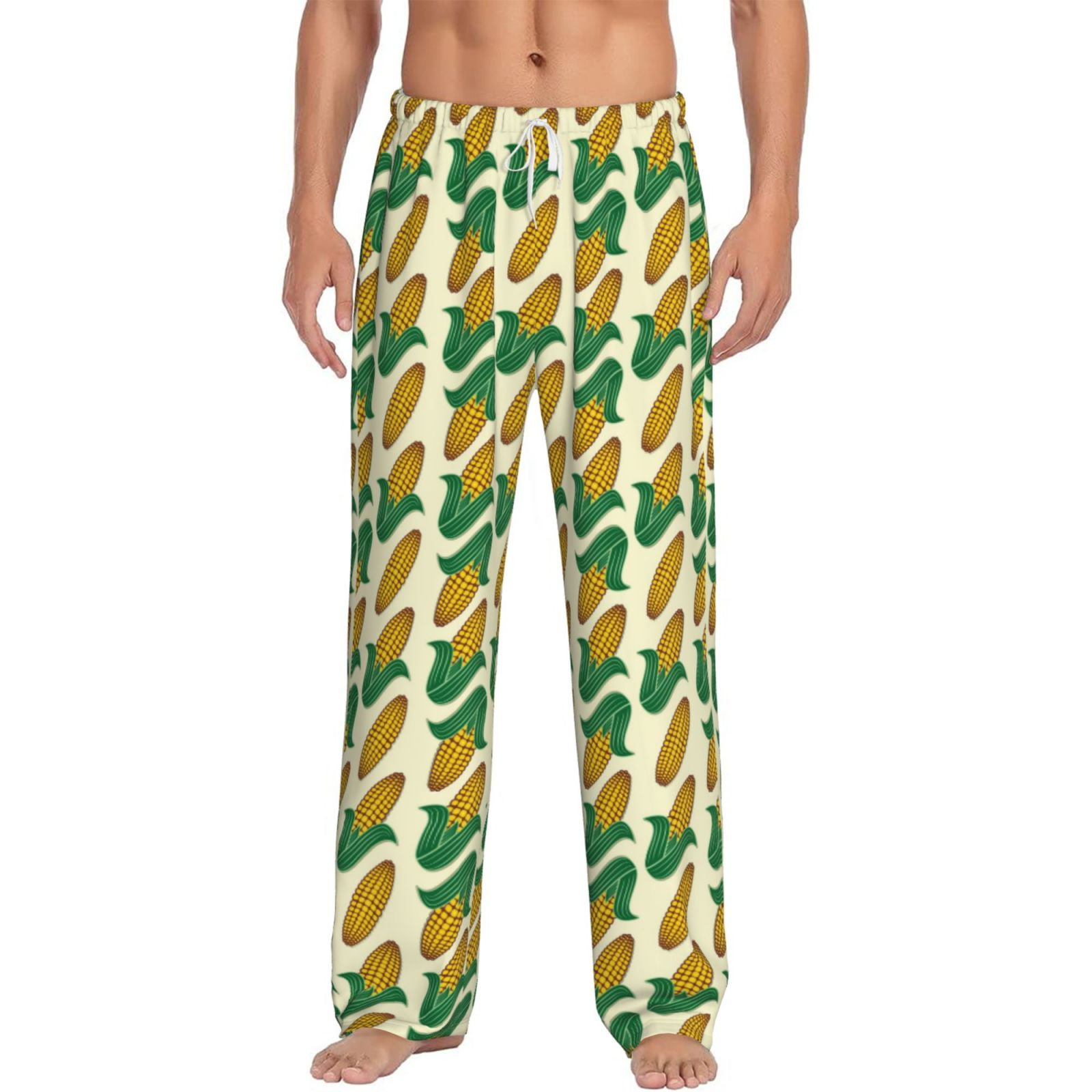Bixox Men's Corn Patterned Pajama Pants with Pockets Lounge Clothes for ...