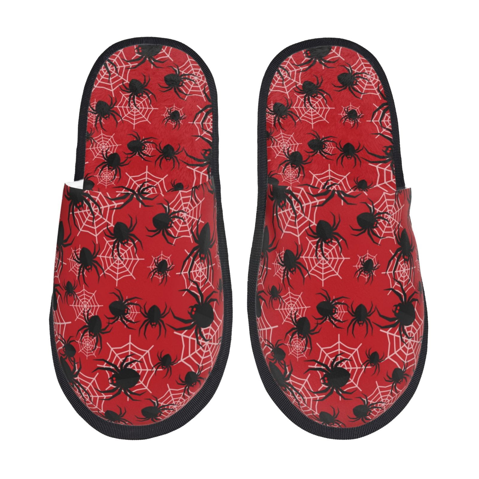 Bixox Men's Women's A Web With A Spider 1 Patterned Plush House ...