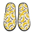 Bixox Men's Women's Banana Fruit Patterned Plush House Slippers, Memory ...