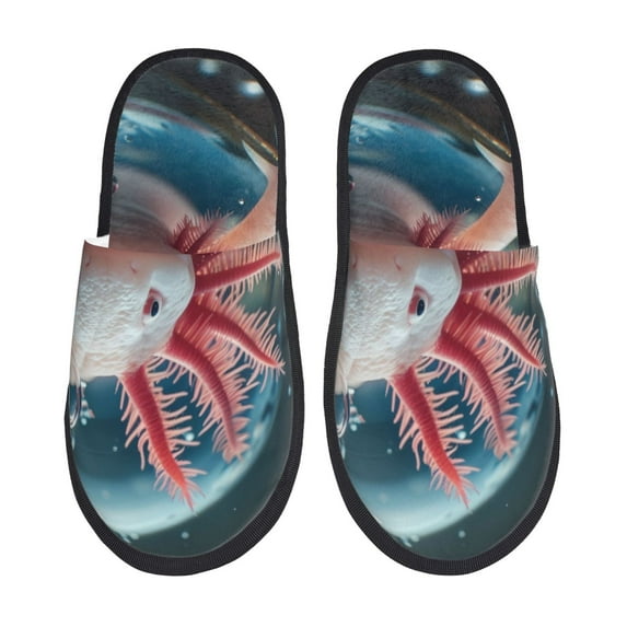 Bixox Men's Women's Bubbles Axolotl Fantasy Patterned Plush House ...