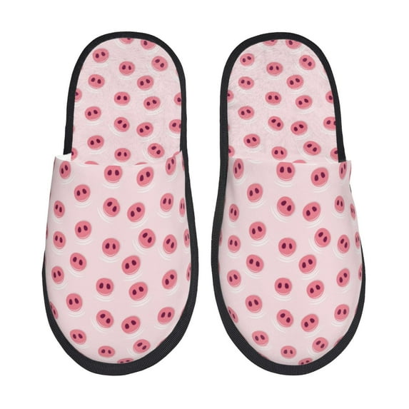 Bixox Men's Women's Cute Pig Nose Patterned Plush House Slippers ...