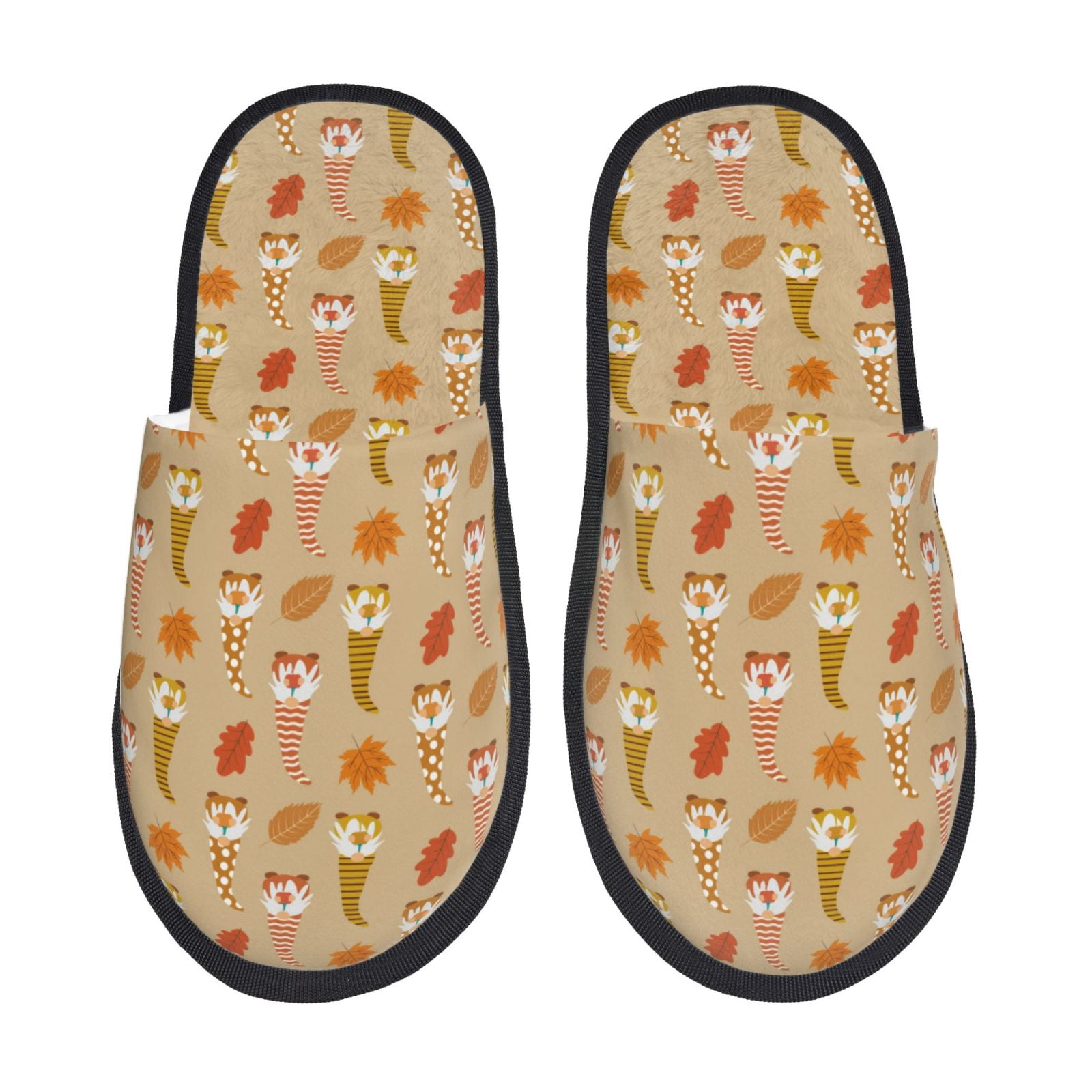 Bixox Men's Women's Cute Thanksgiving Gnomes Patterned Plush House ...
