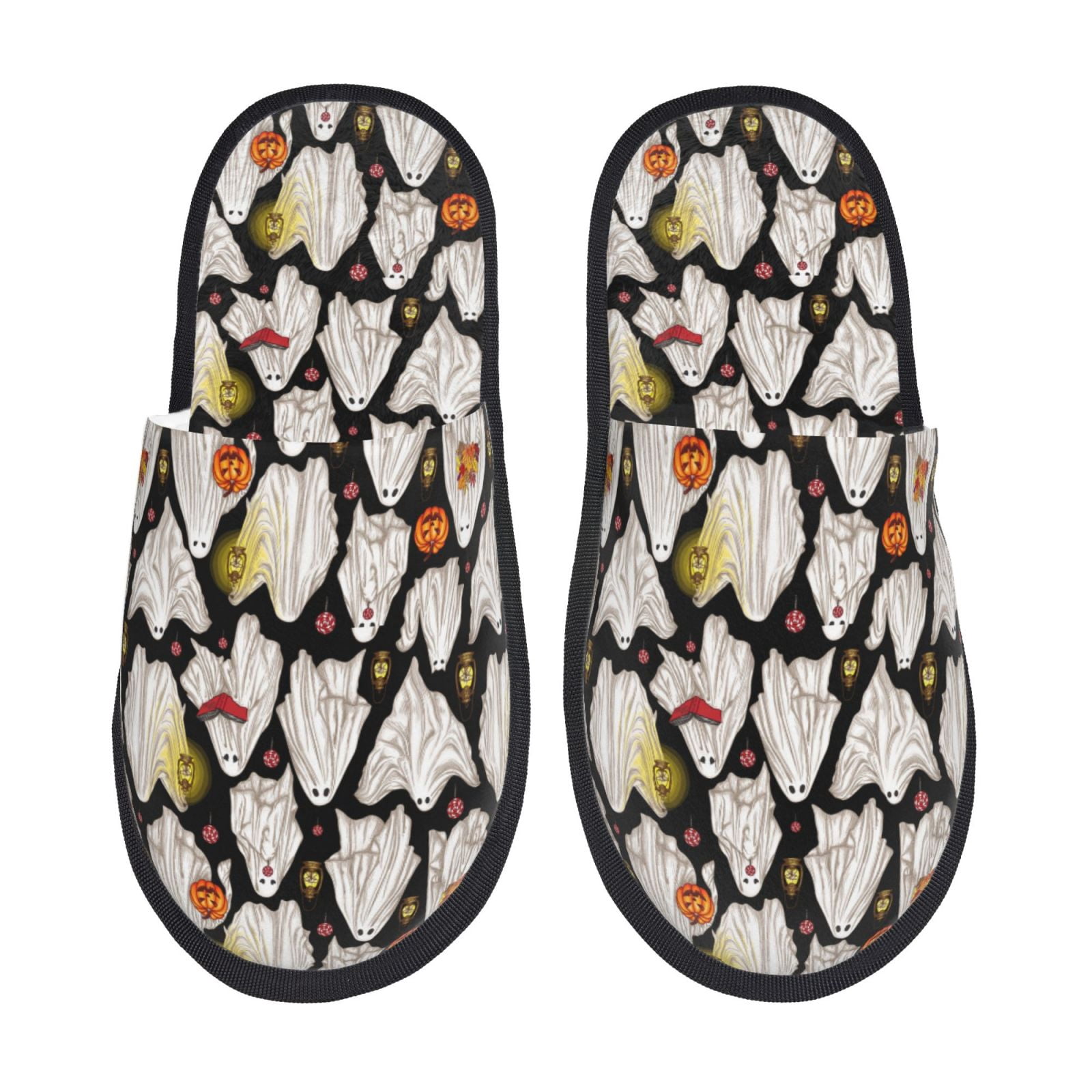 Bixox Men's Women's Different Ghosts Patterned Plush House Slippers ...