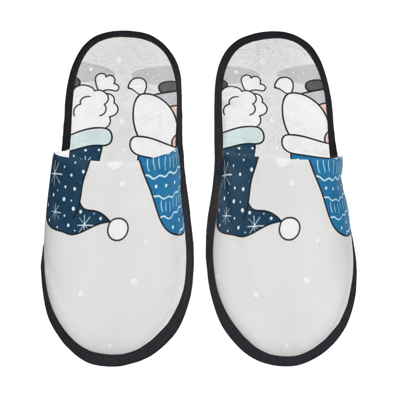 Bixox Men's Women's Snow Gnome for Winter Patterned Plush House ...