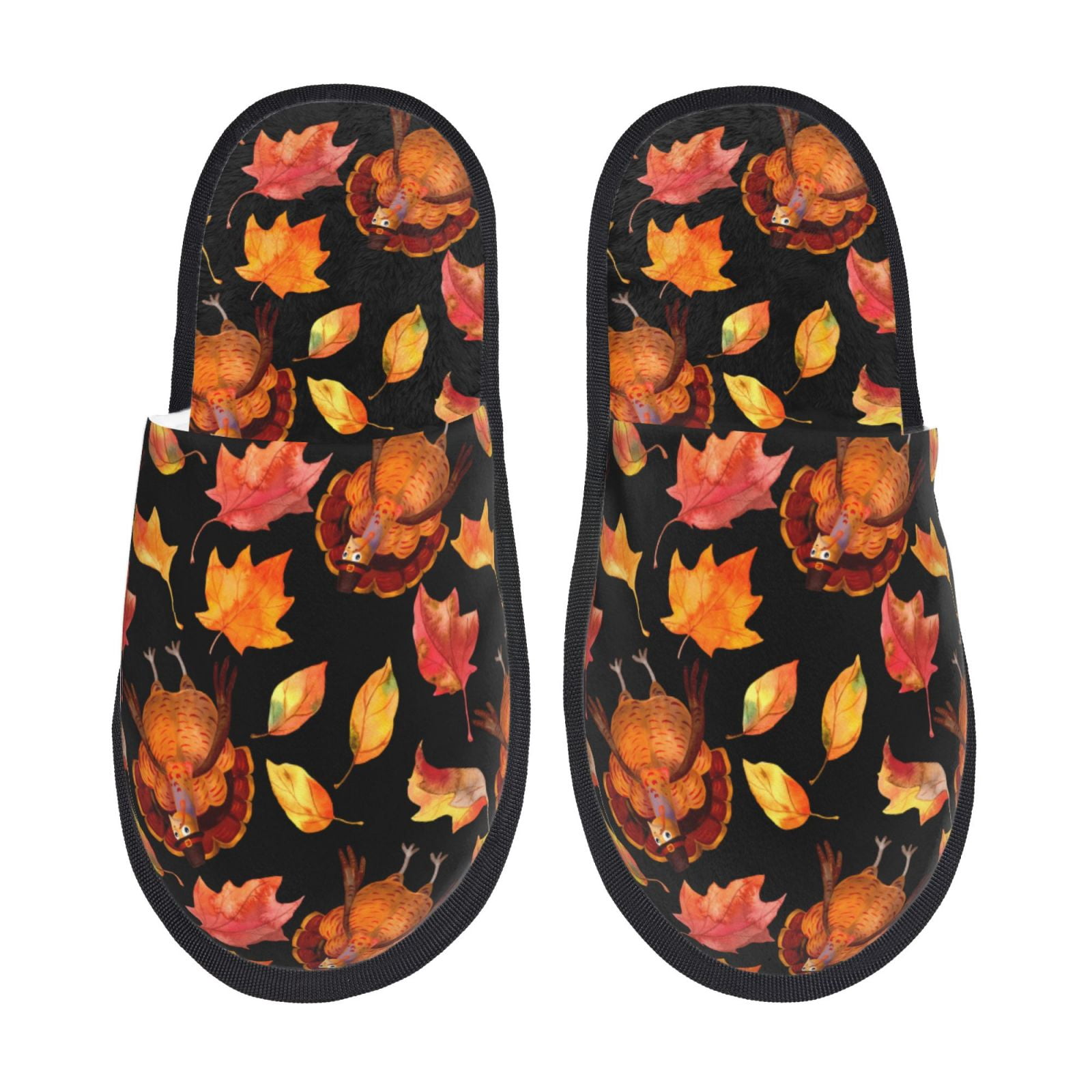 Bixox Men's Women's Thanksgiving Turkey 1 Patterned Plush House ...