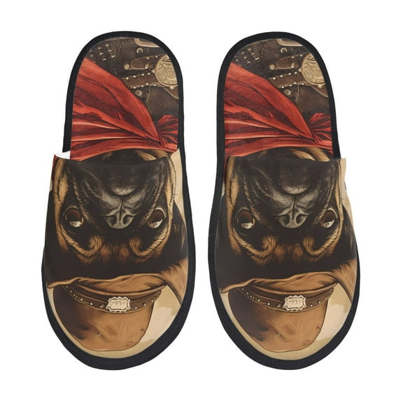 Bixox Men's Women's Black Panther Red Background Patterned Plush House ...