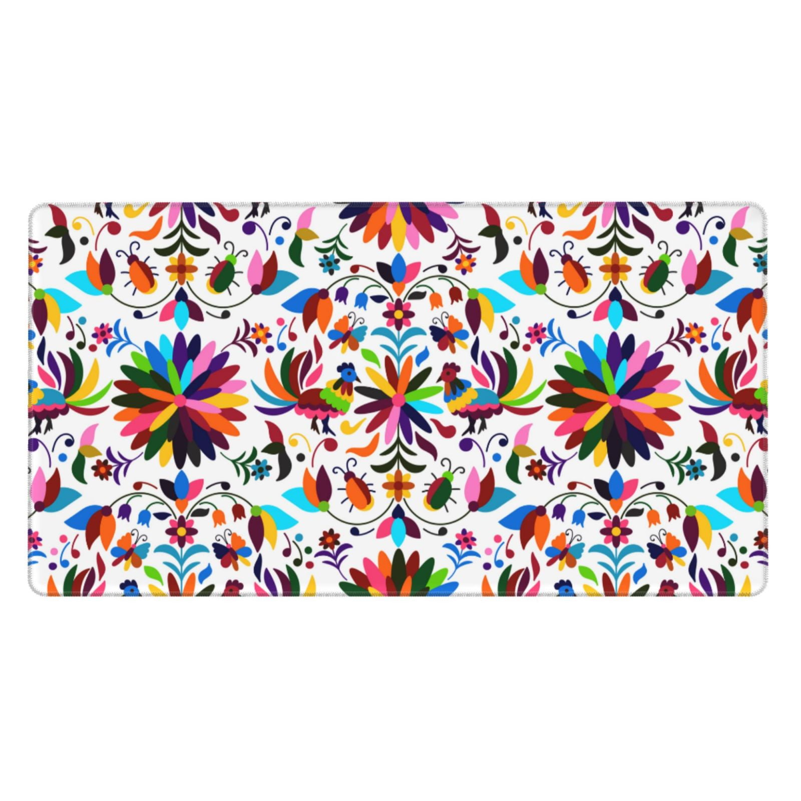 Bixox Mexican Bright Style Pattern Gaming Mouse Pad with Stitched Edges ...