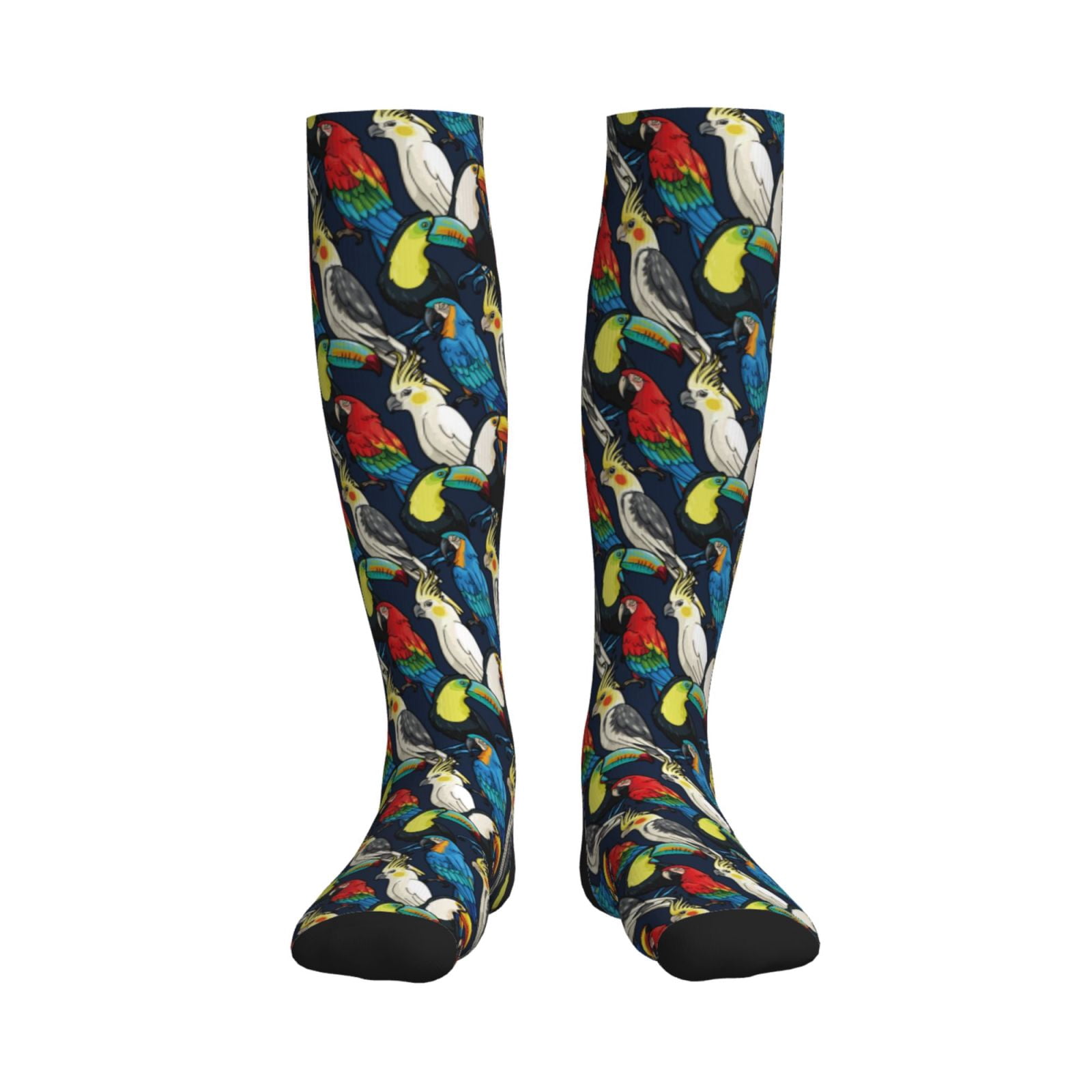 Bixox Parrot Print Compression Socks,Compression Socks Women & Men ...