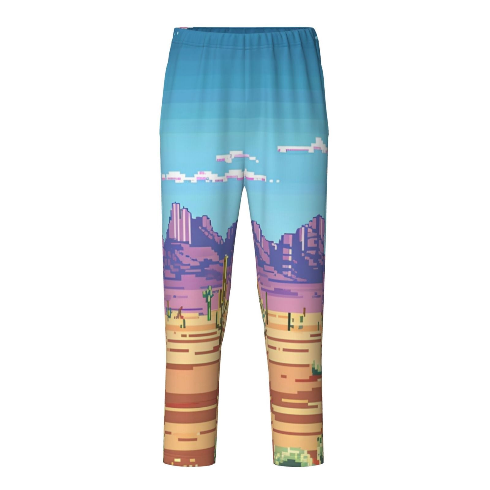 Bixox Pixel Desert Landscape Print Boys Pajama Pants Sleep Pants Soft ...