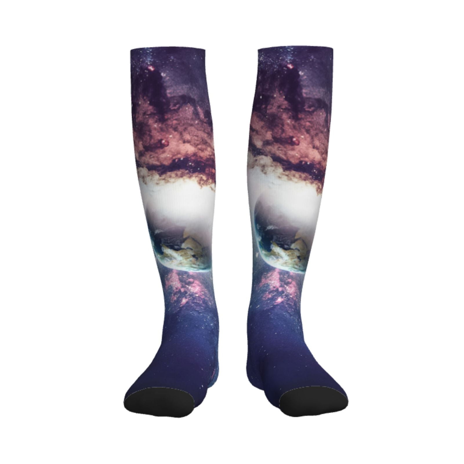 Bixox Planets Stars And Galaxies Print Compression Socks,Compression ...