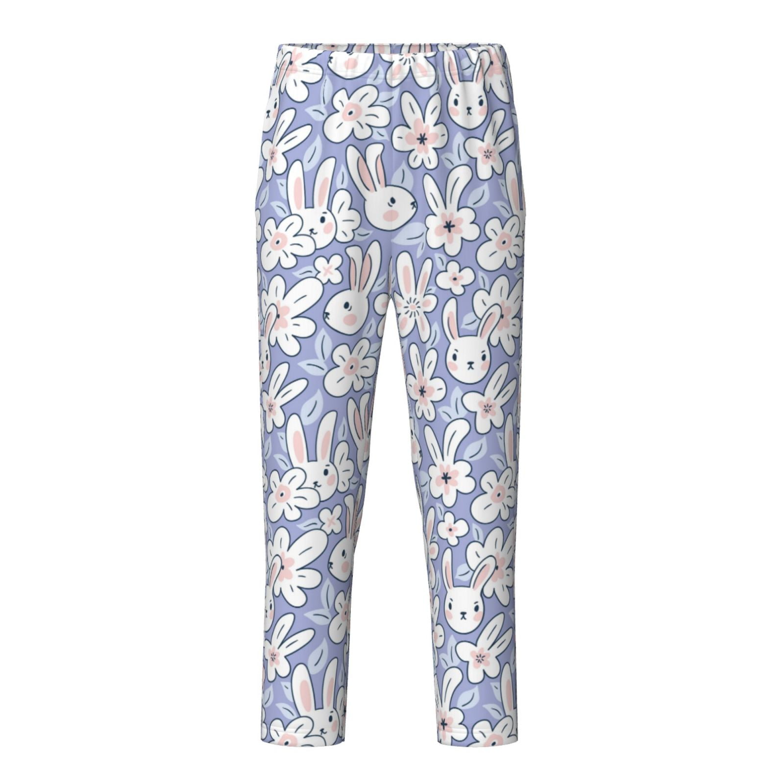 Bixox Rabbit And Floral Print Boys Pajama Pants Sleep Pants Soft ...
