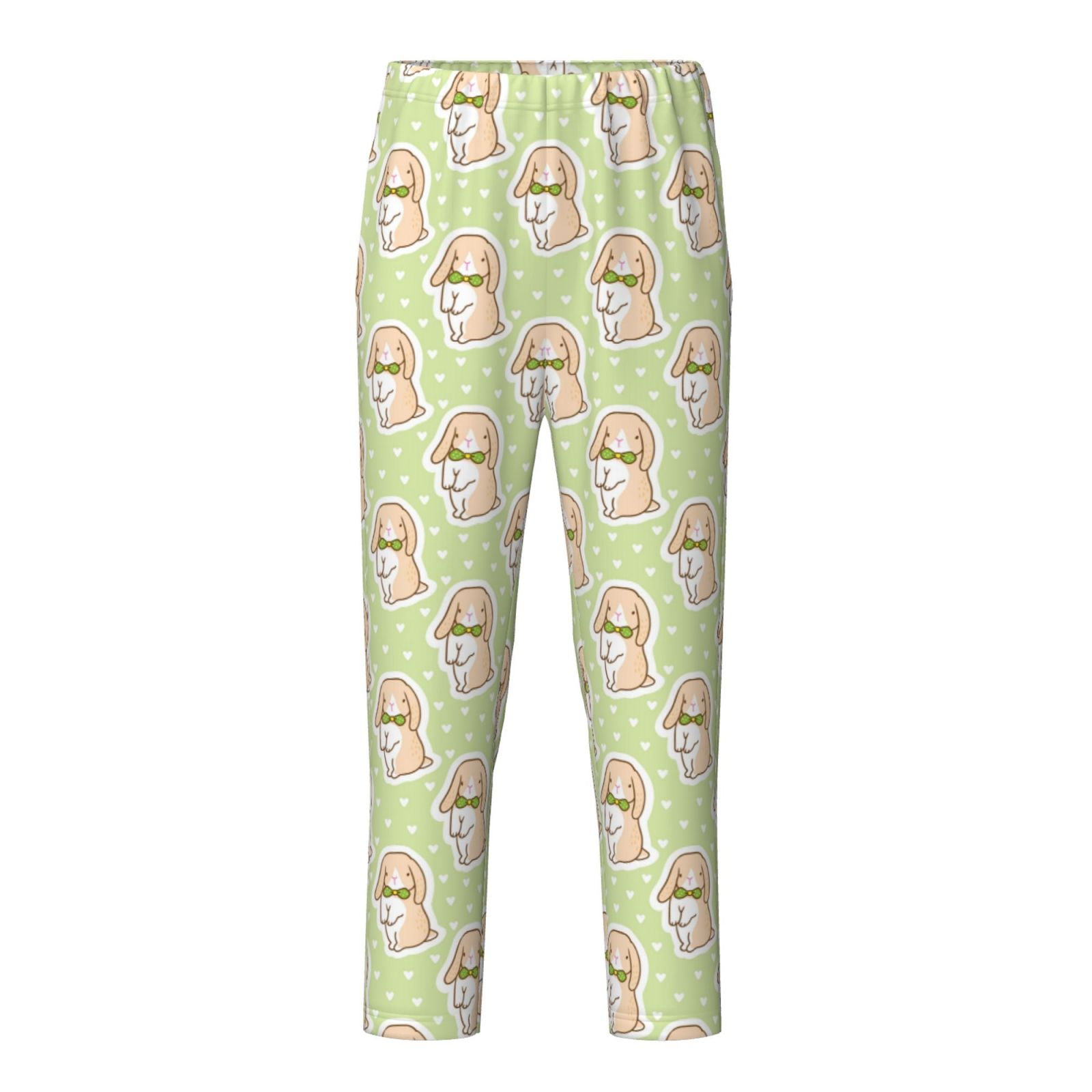 Bixox Rabbit With Tie Print Boys Pajama Pants Sleep Pants Soft Elastic ...