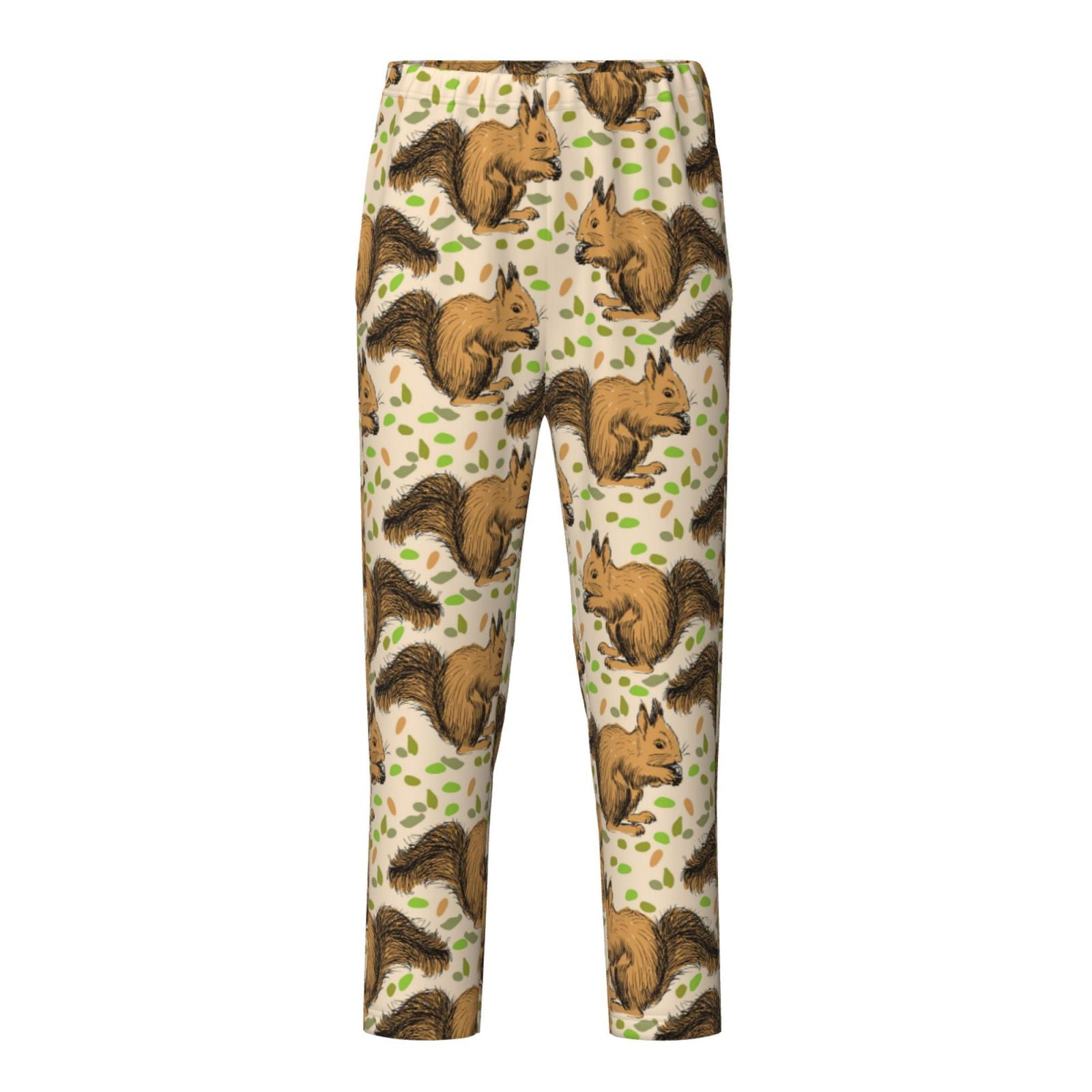 Bixox Retro Squirrel Print Boys Pajama Pants Sleep Pants Soft Elastic ...