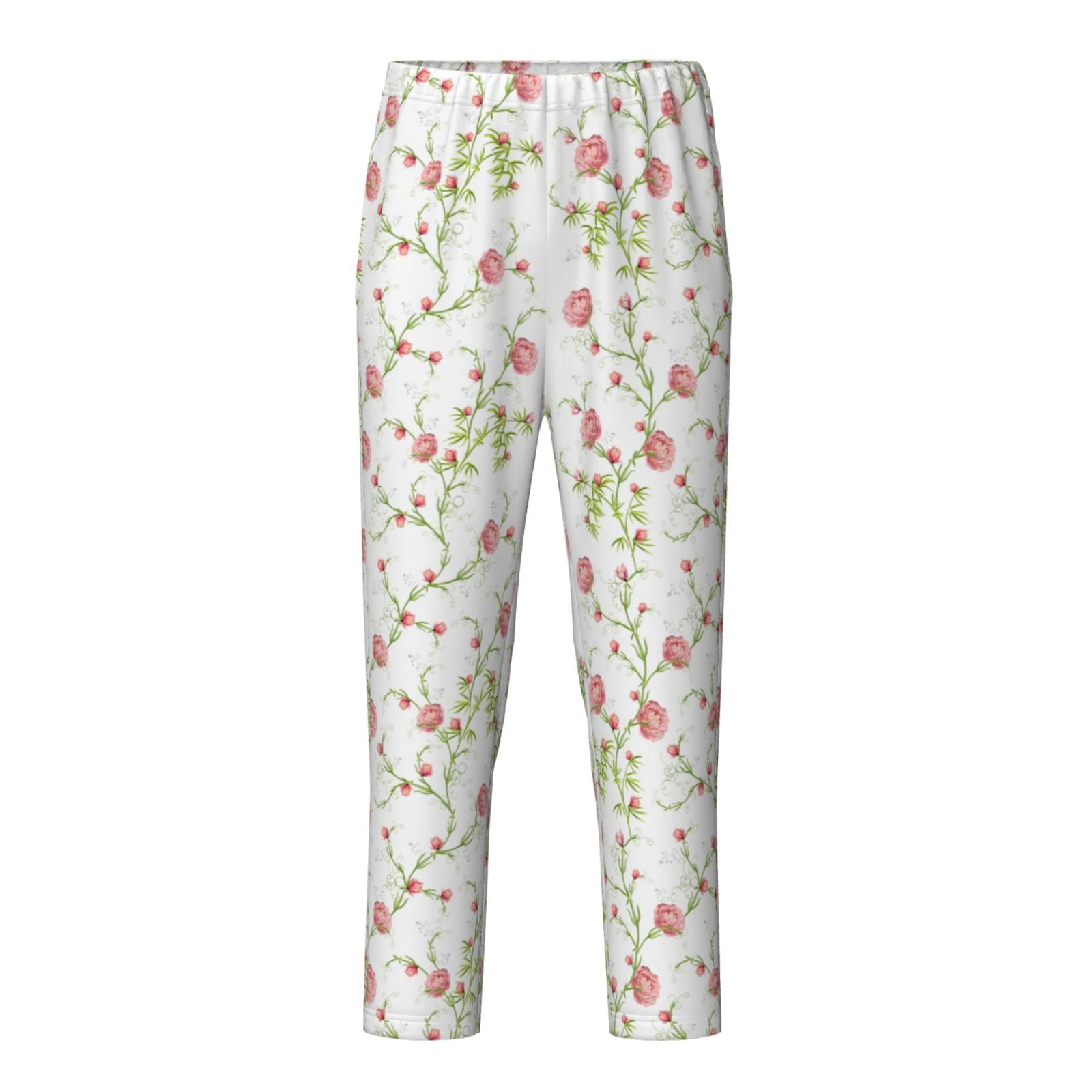 Bixox Roses Flowers Print Boys Pajama Pants Sleep Pants Soft Elastic ...
