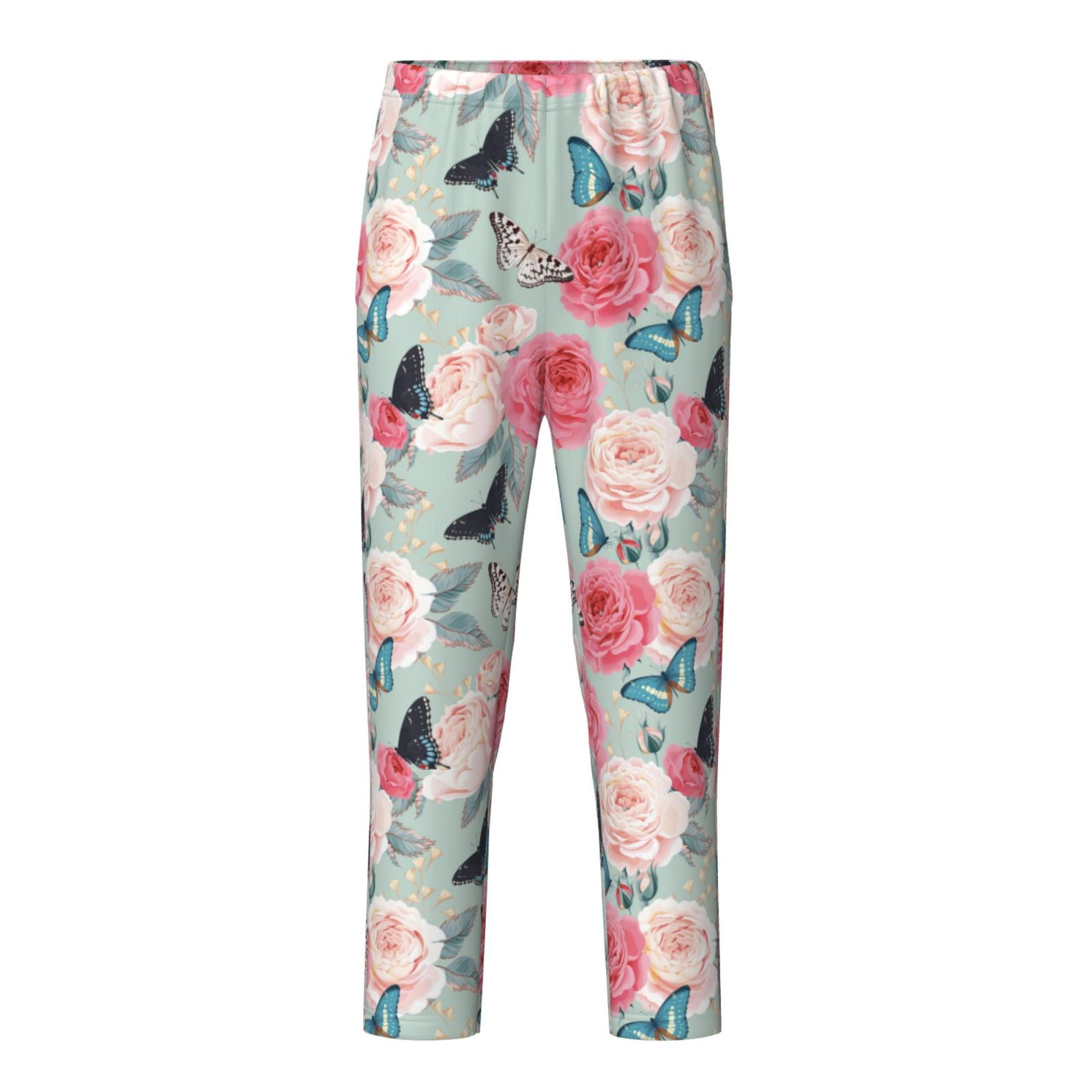 Bixox Roses and Butterflies Print Boys Pajama Pants Sleep Pants Soft ...