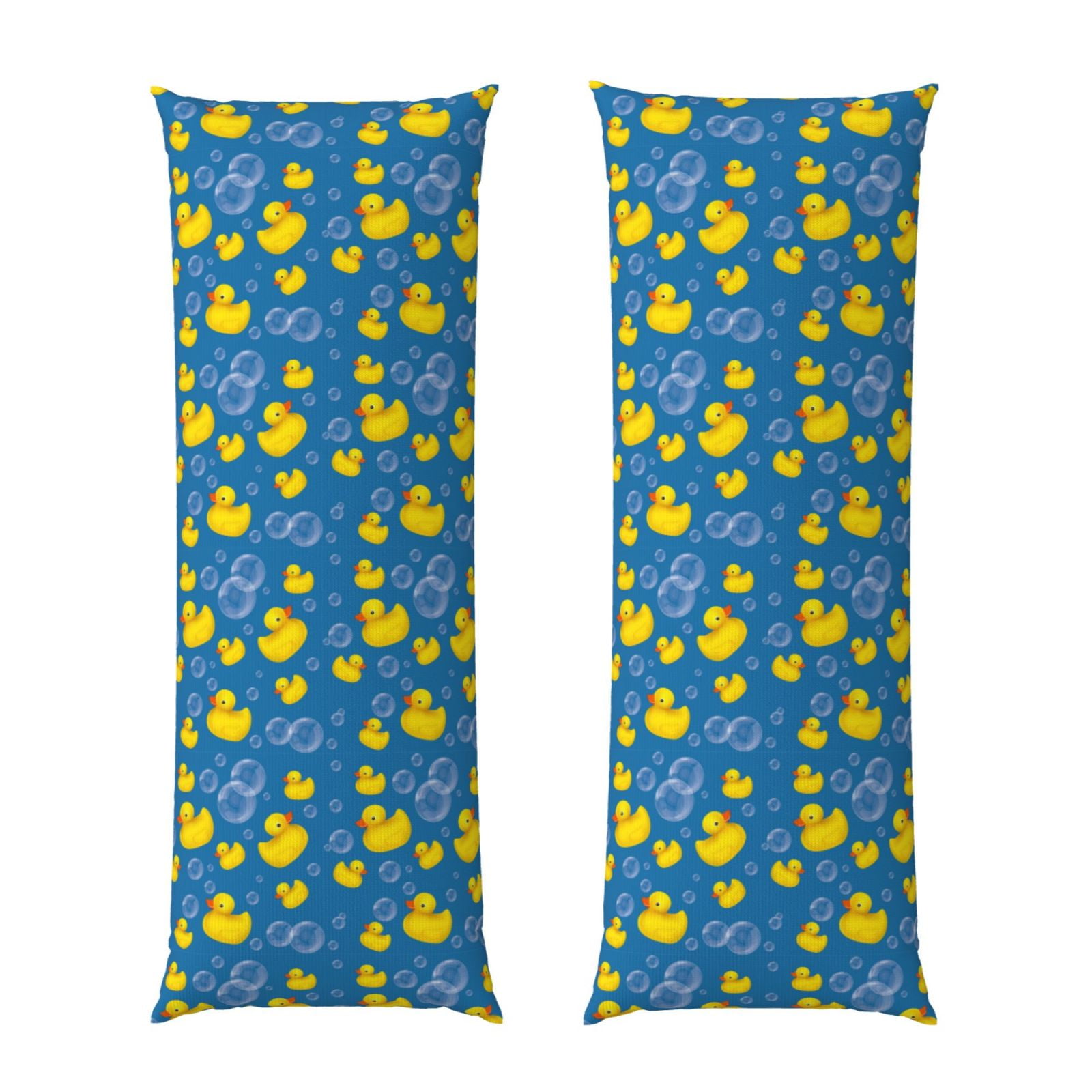 Bixox Rubber Duck Print Body Pillow Cover with Zipper Closure, Cozy ...