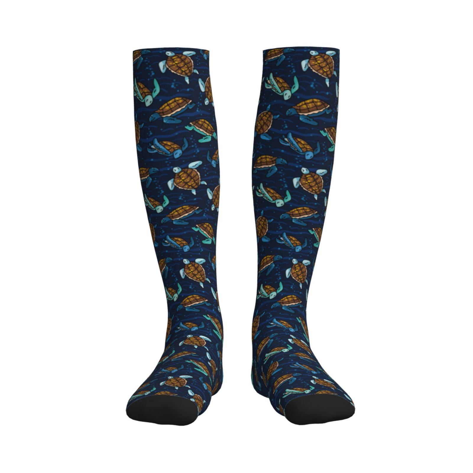 Bixox Sea Turtles Swimming Print Compression Socks,Compression Socks ...