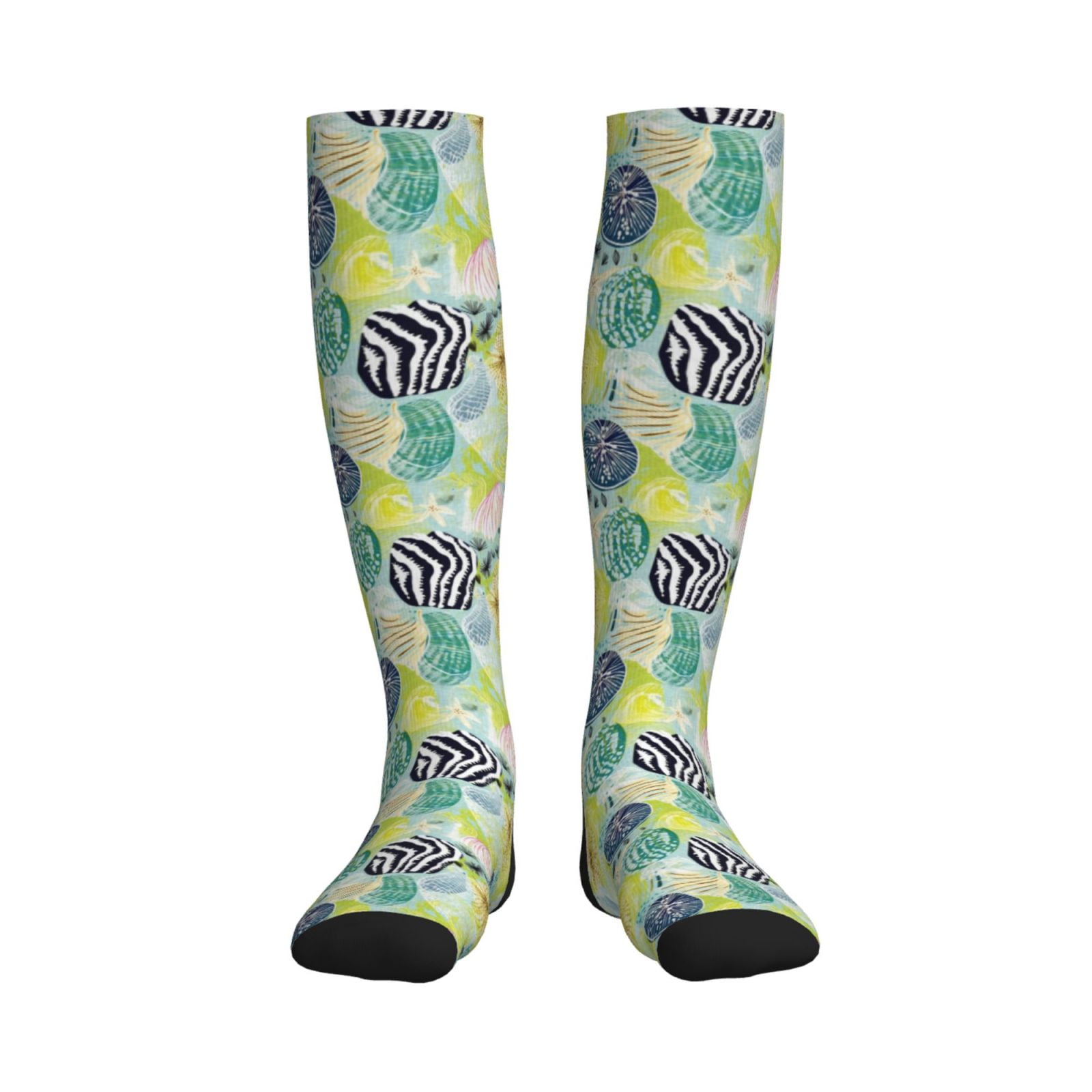 Bixox Shell Clam Print Compression Socks,Compression Socks Women & Men ...