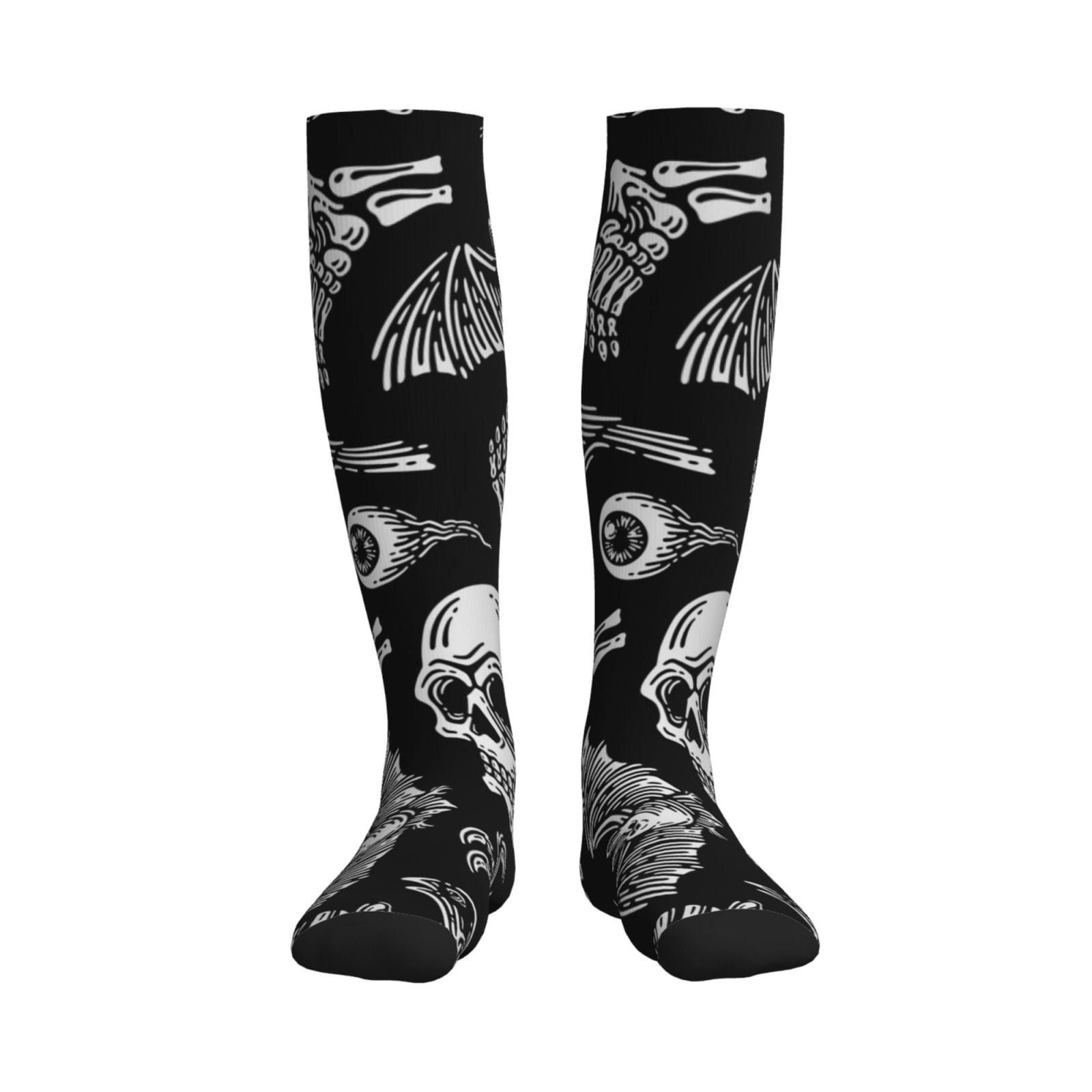 Bixox Skull bird bat spider Print Compression Socks,Compression Socks ...