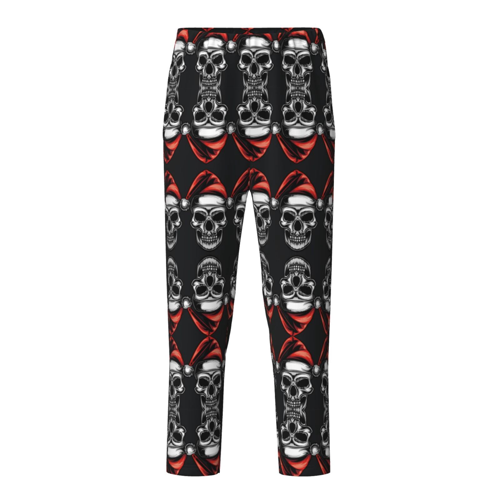 Bixox Skull santa hat Print Boys Pajama Pants Sleep Pants Soft Elastic ...
