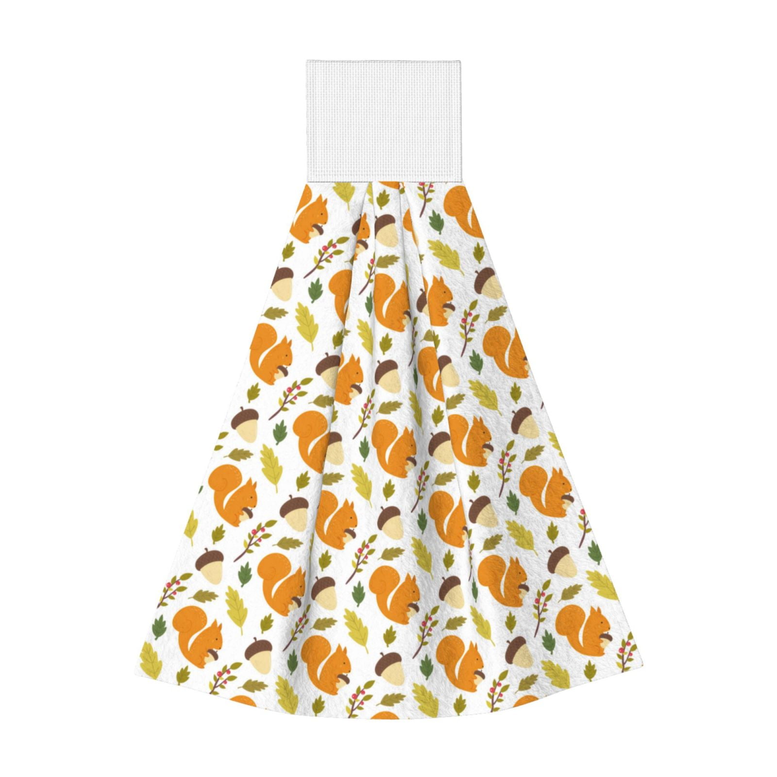 Bixox Squirrel Eating Nuts Print Hand Towels for Bathroom Kitchen ...