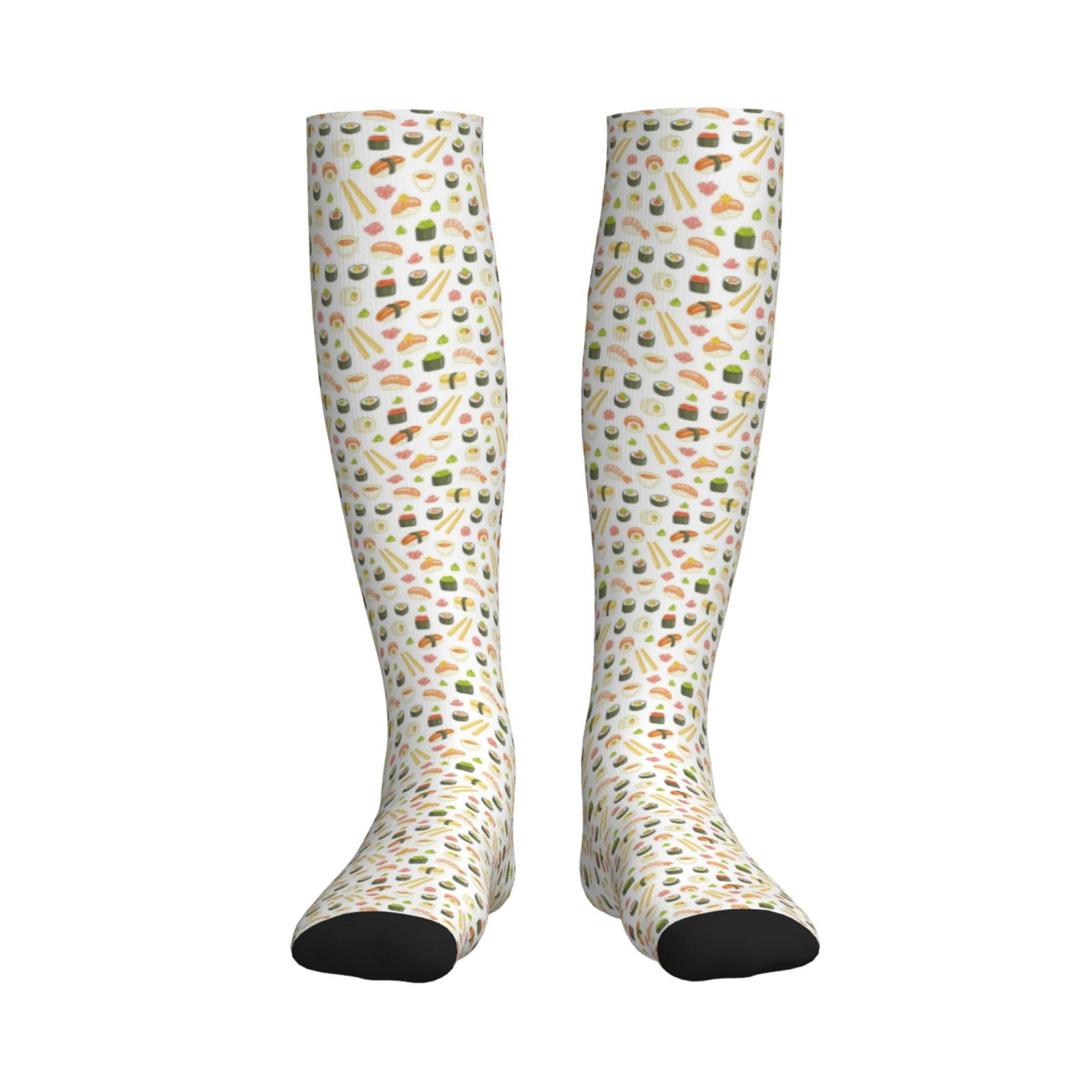 Bixox Sushi and Rolls Print Compression Socks,Compression Socks Women ...