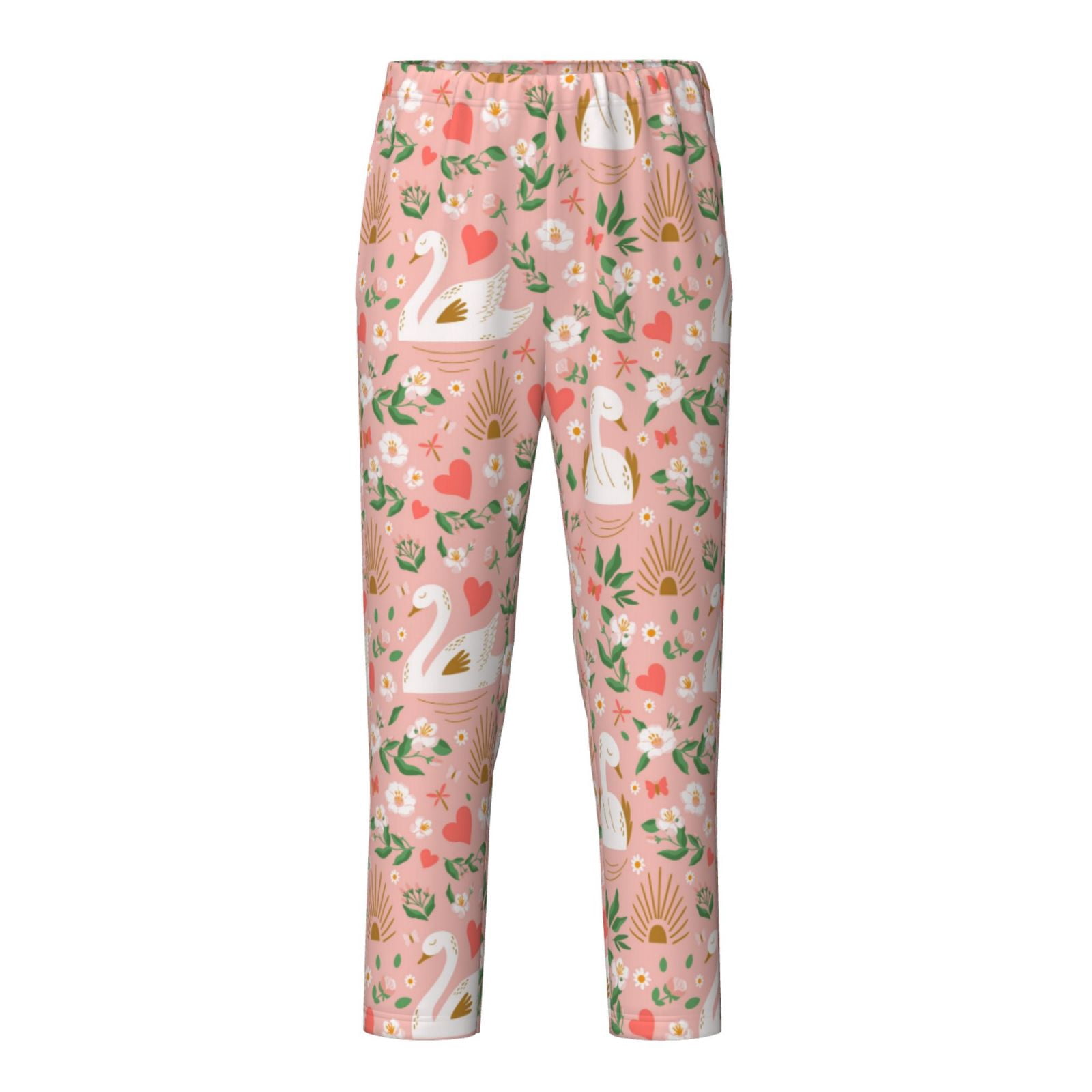 Bixox Swan And Flowers3 Print Boys Pajama Pants Sleep Pants Soft ...