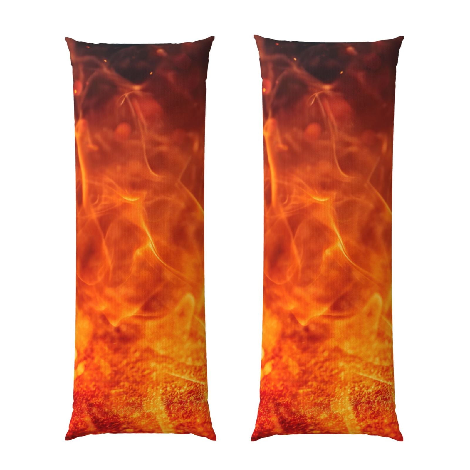 Bixox Tennis Ball In Fire Print Body Pillow Cover with Zipper Closure ...