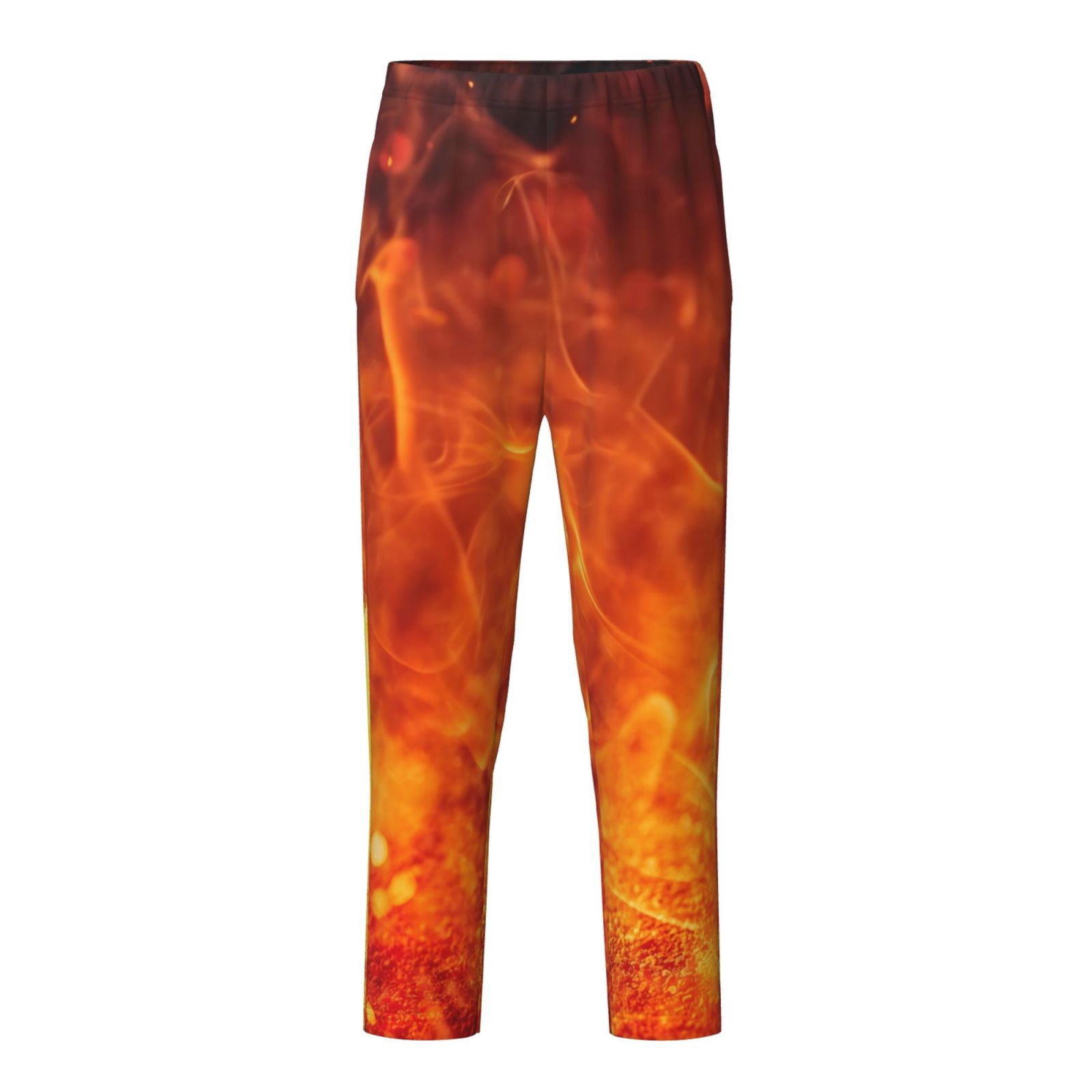 Bixox Tennis Ball In Fire Print Boys Pajama Pants Sleep Pants Soft ...
