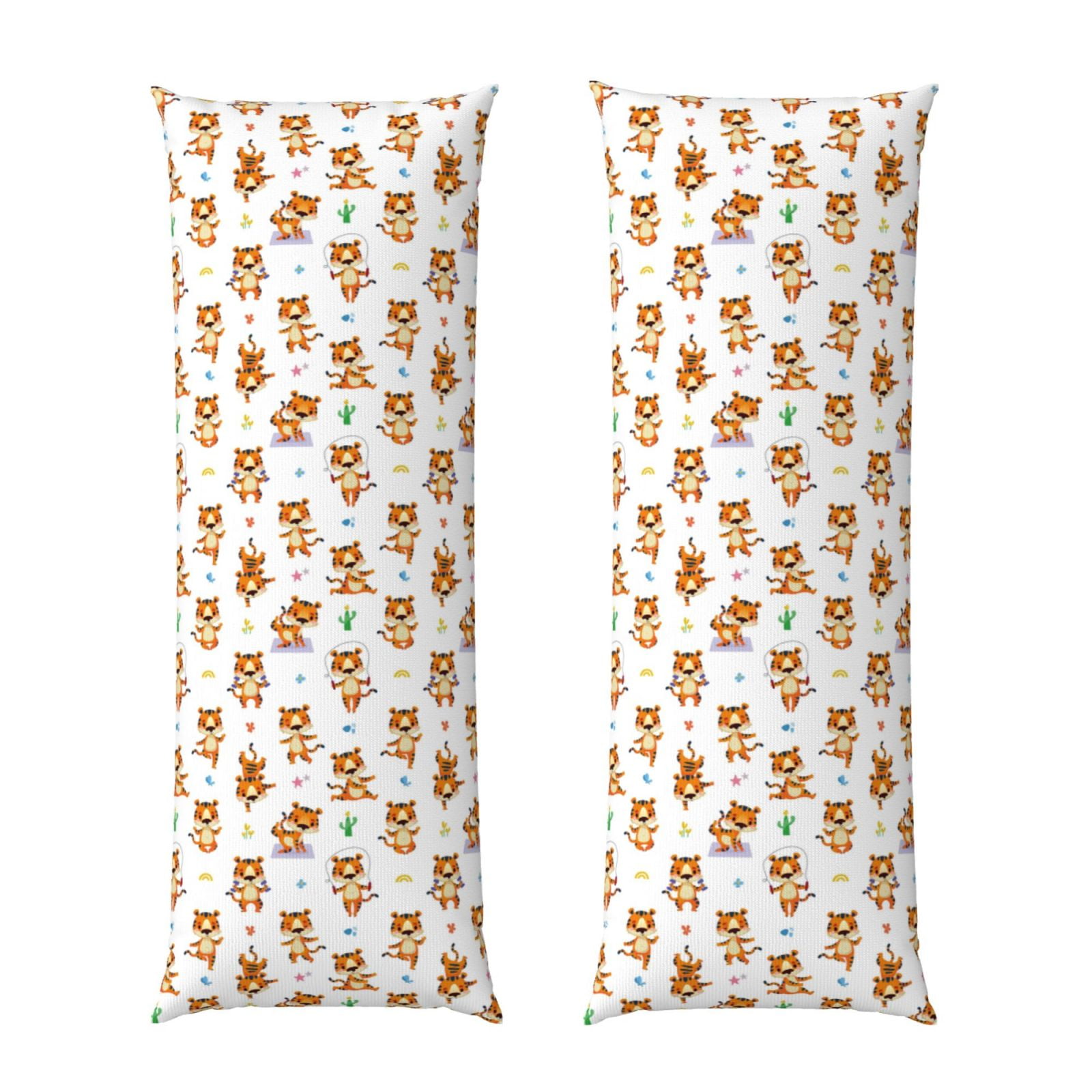 Bixox Tigers go in for Sports Print Body Pillow Cover with Zipper ...