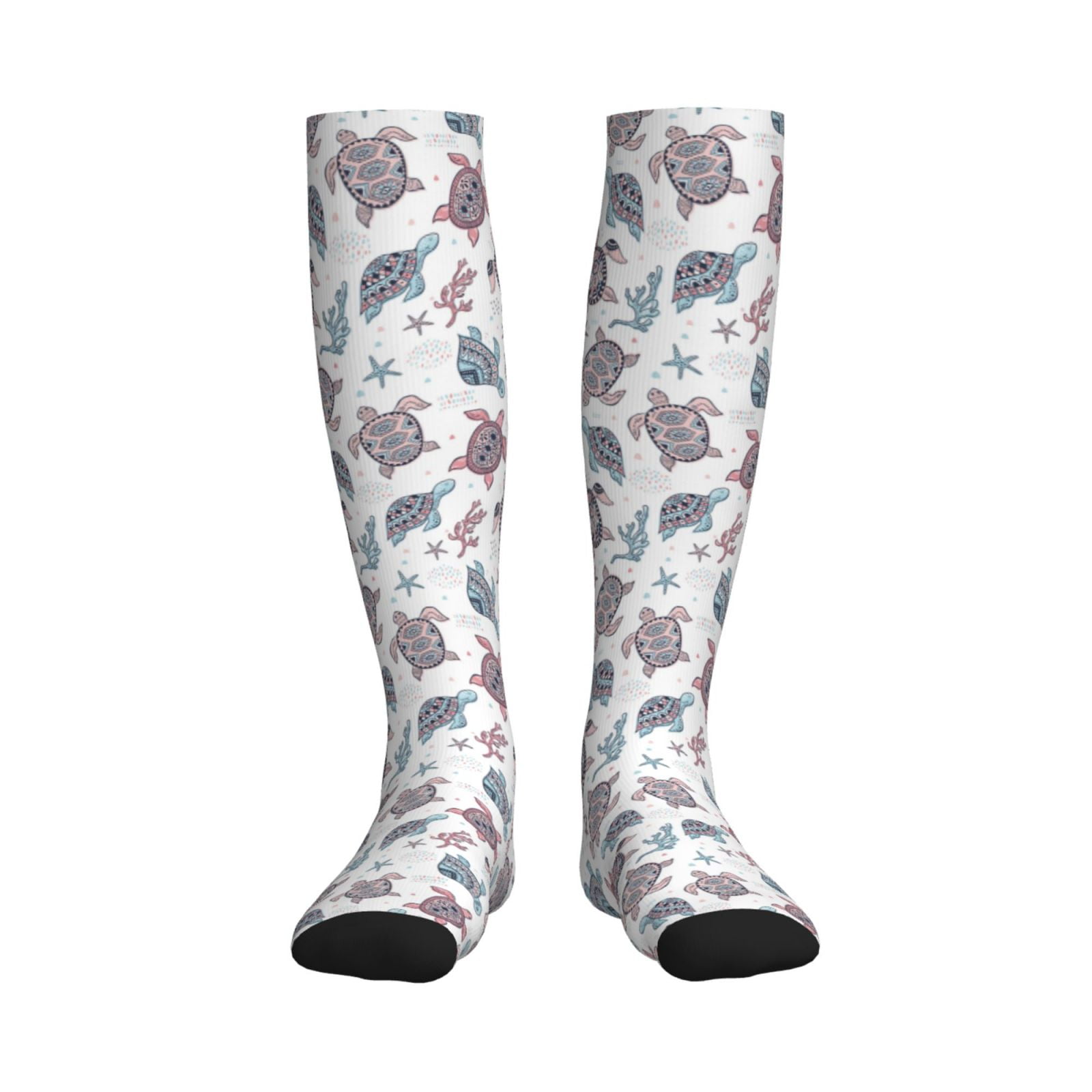 Bixox Tribal Style Turtle Print Compression Socks,Compression Socks ...