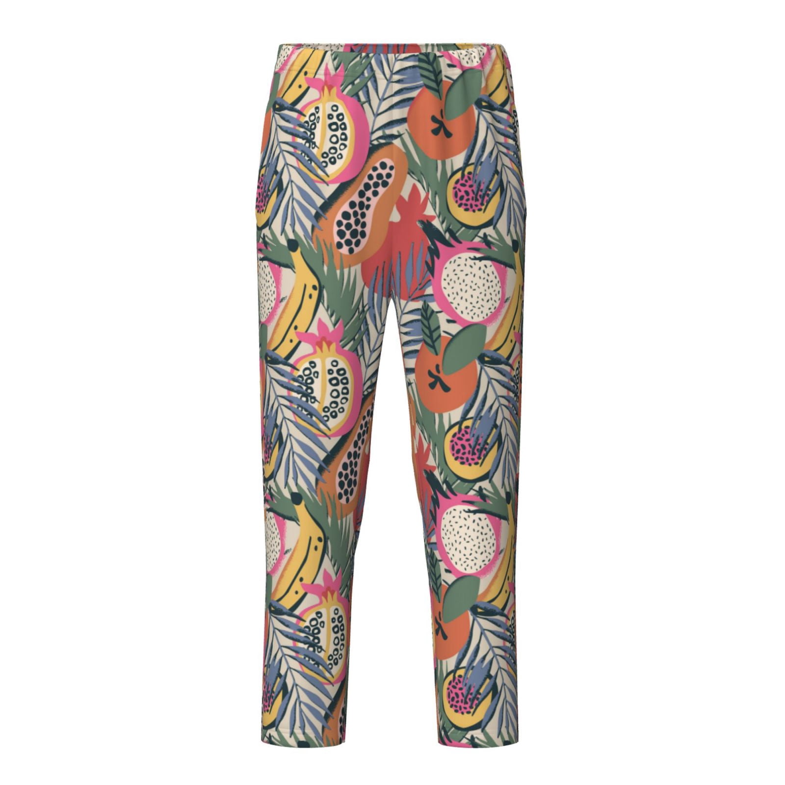 Bixox Tropical Fruit Print Boys Pajama Pants Sleep Pants Soft Elastic ...