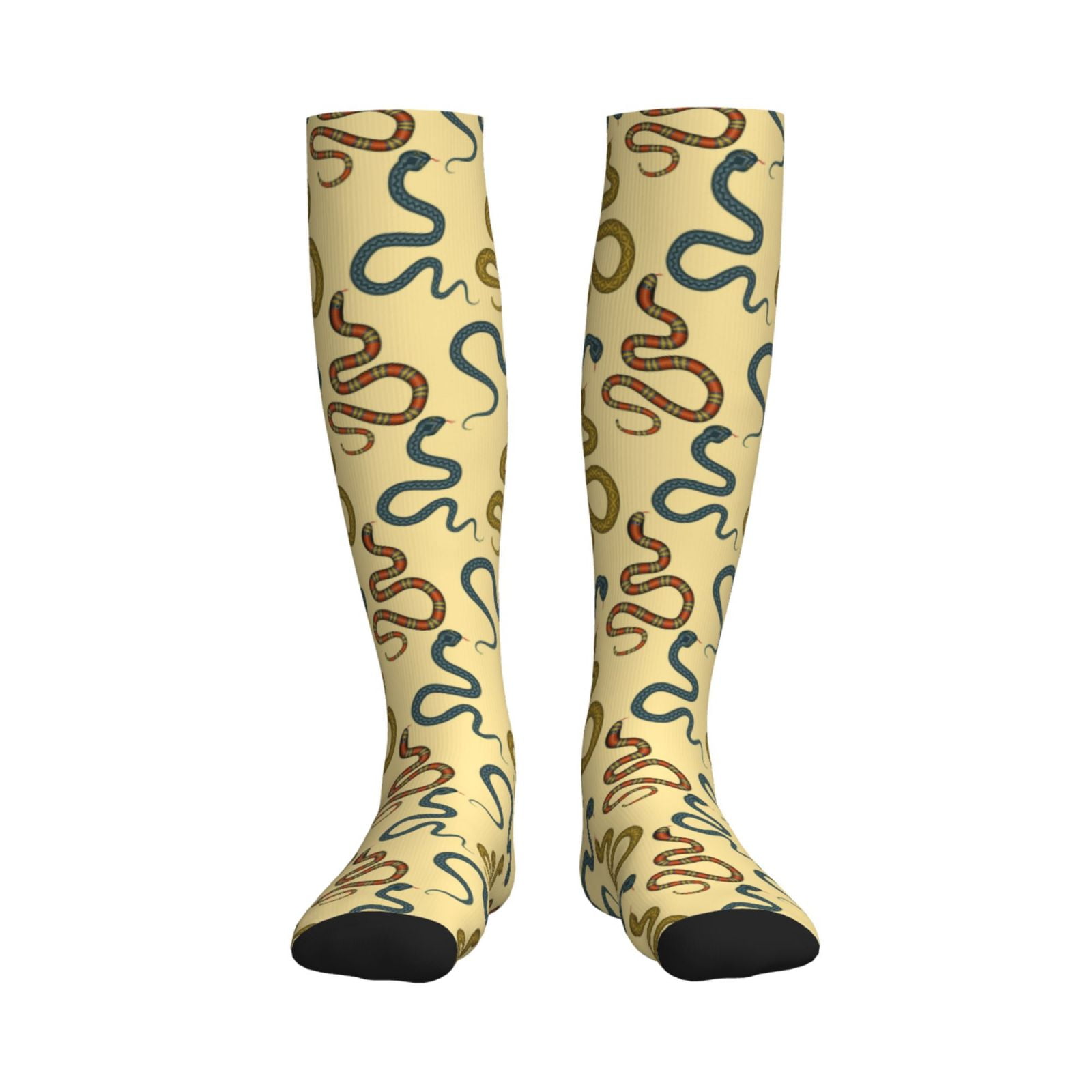 Bixox Various Snake Print Compression Socks,Compression Socks Women ...