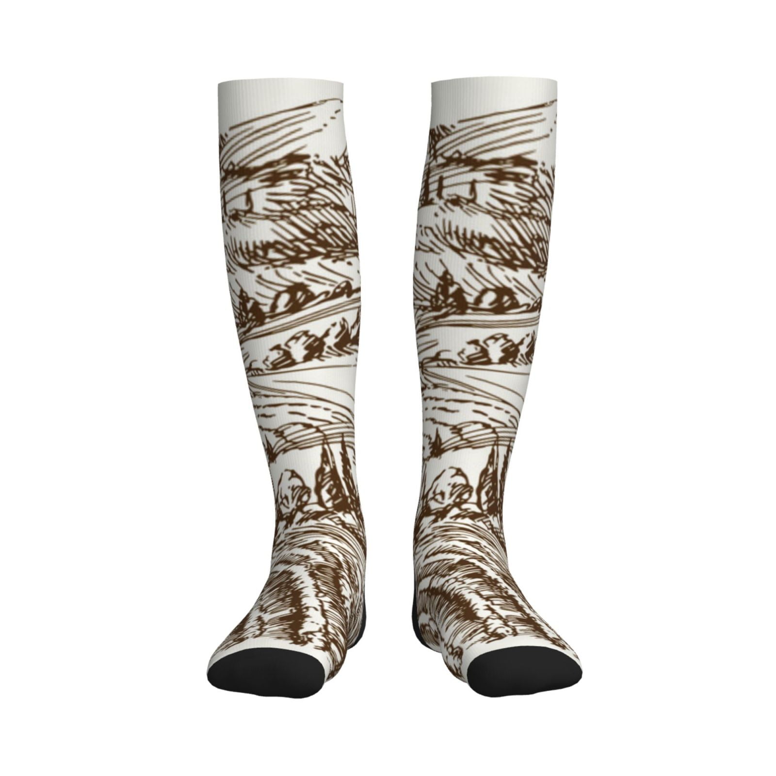 Bixox Vineyard Landscape 1 Print Compression Socks,Compression Socks ...