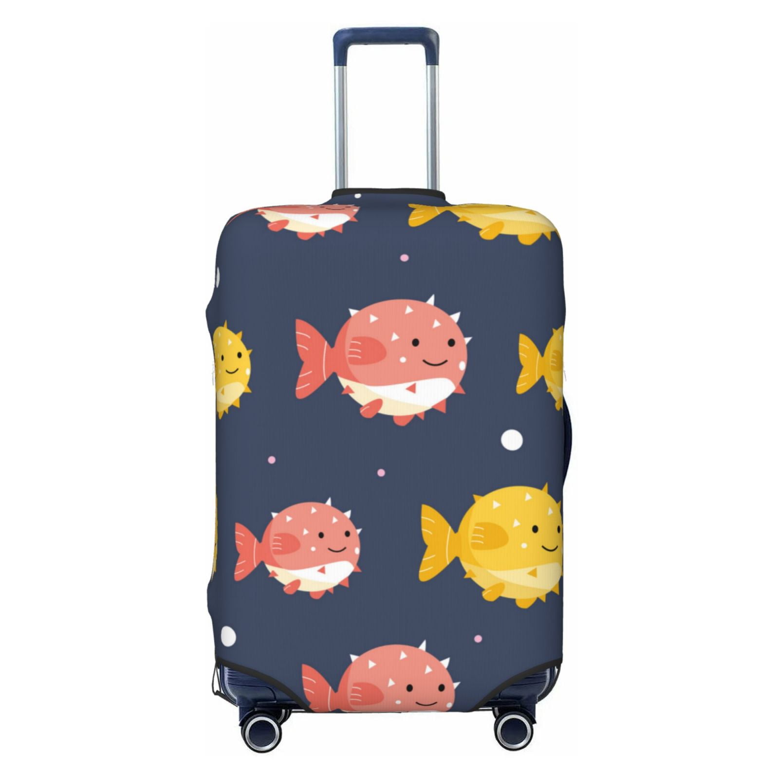 Bixox Washable Cute Puffer Fish Printed Luggage Cover, Fashion Suitcase ...