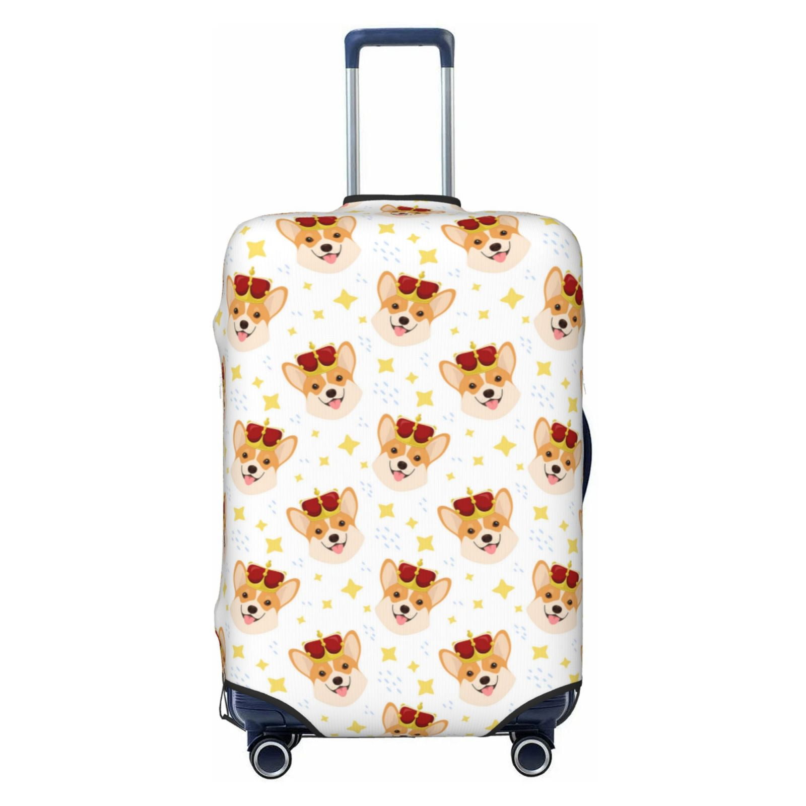 Bixox Washable Funny Corgi Printed Luggage Cover, Fashion Suitcase ...