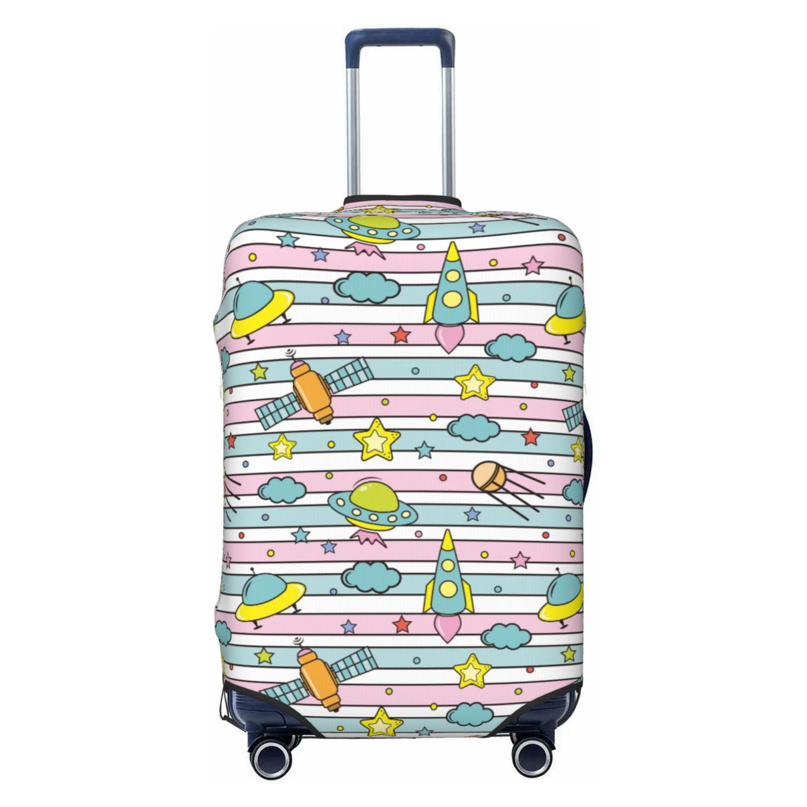 Bixox Washable Space Doodle Printed Luggage Cover, Fashion Suitcase ...