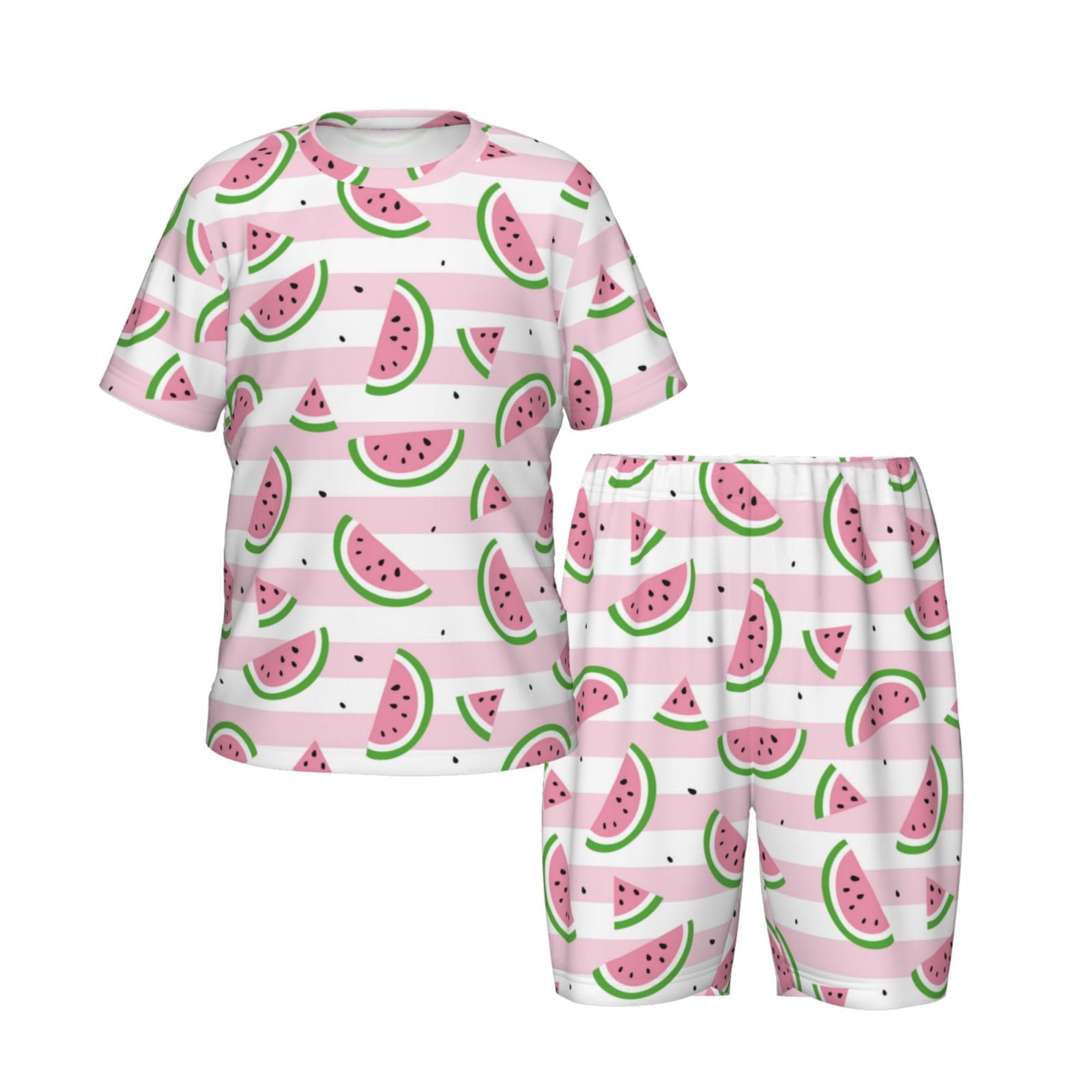 Bixox Watermelon Pattern children's Summer Short Sleeve Pajamas Set for ...