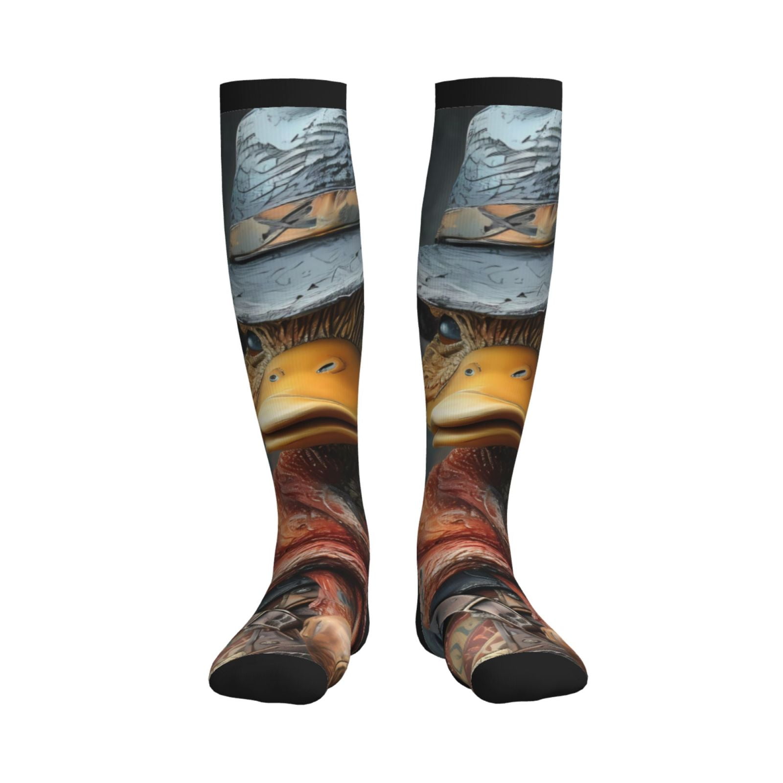 Bixox Western Cowboy Duck Print Compression Socks,Compression Socks ...