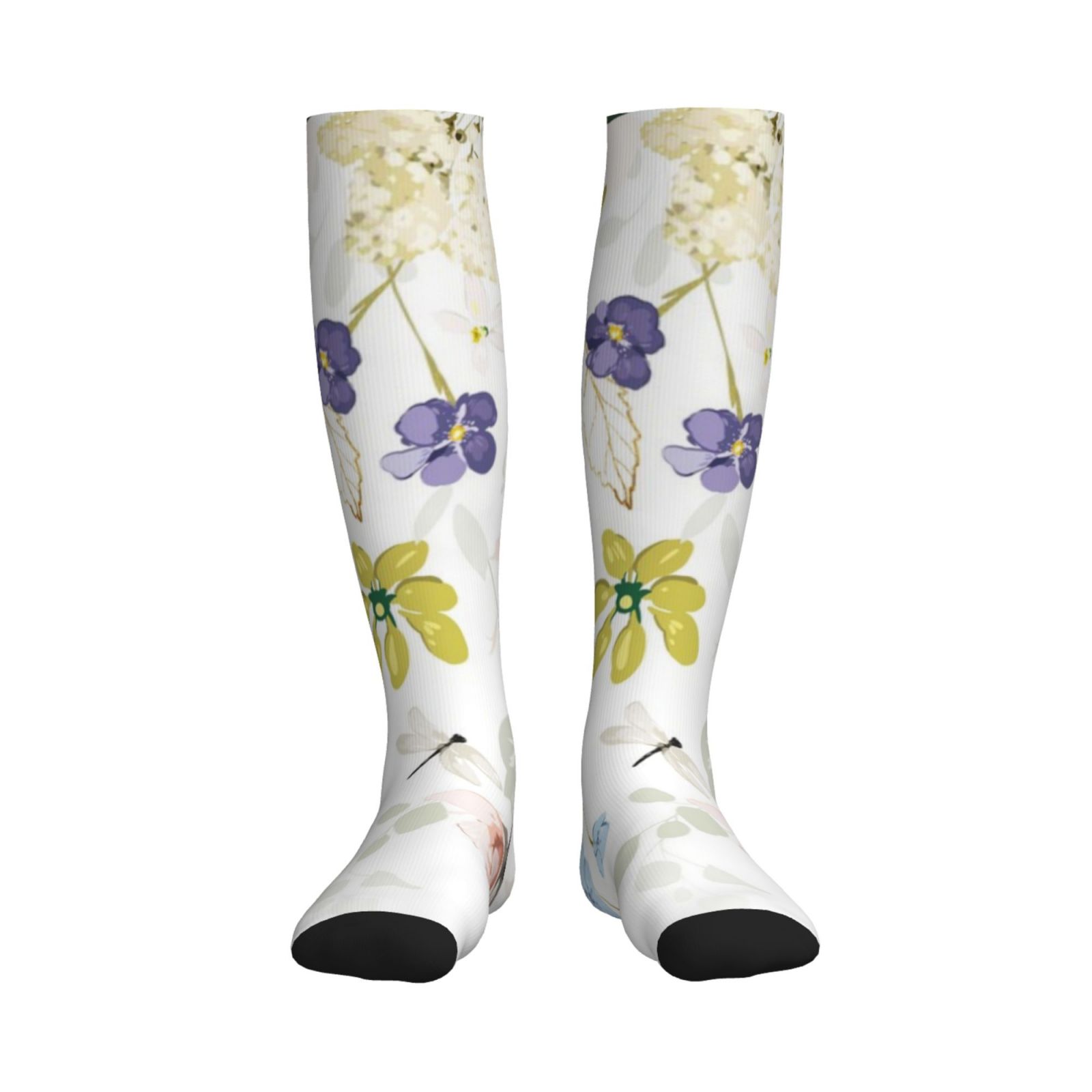 Bixox Wildflowers Print Compression Socks,Compression Socks Women & Men ...