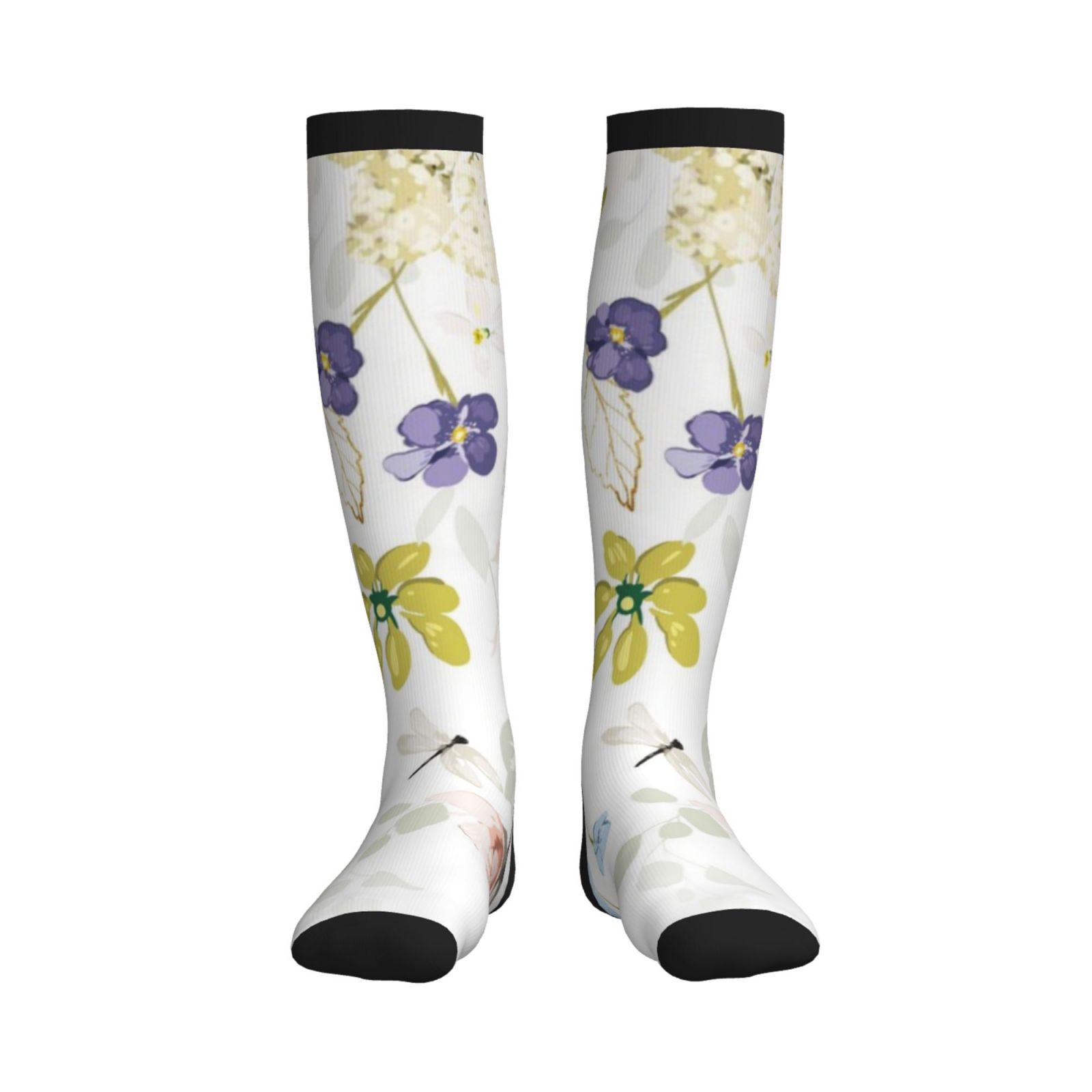 Bixox Wildflowers Print Compression Socks,Compression Socks Women & Men ...