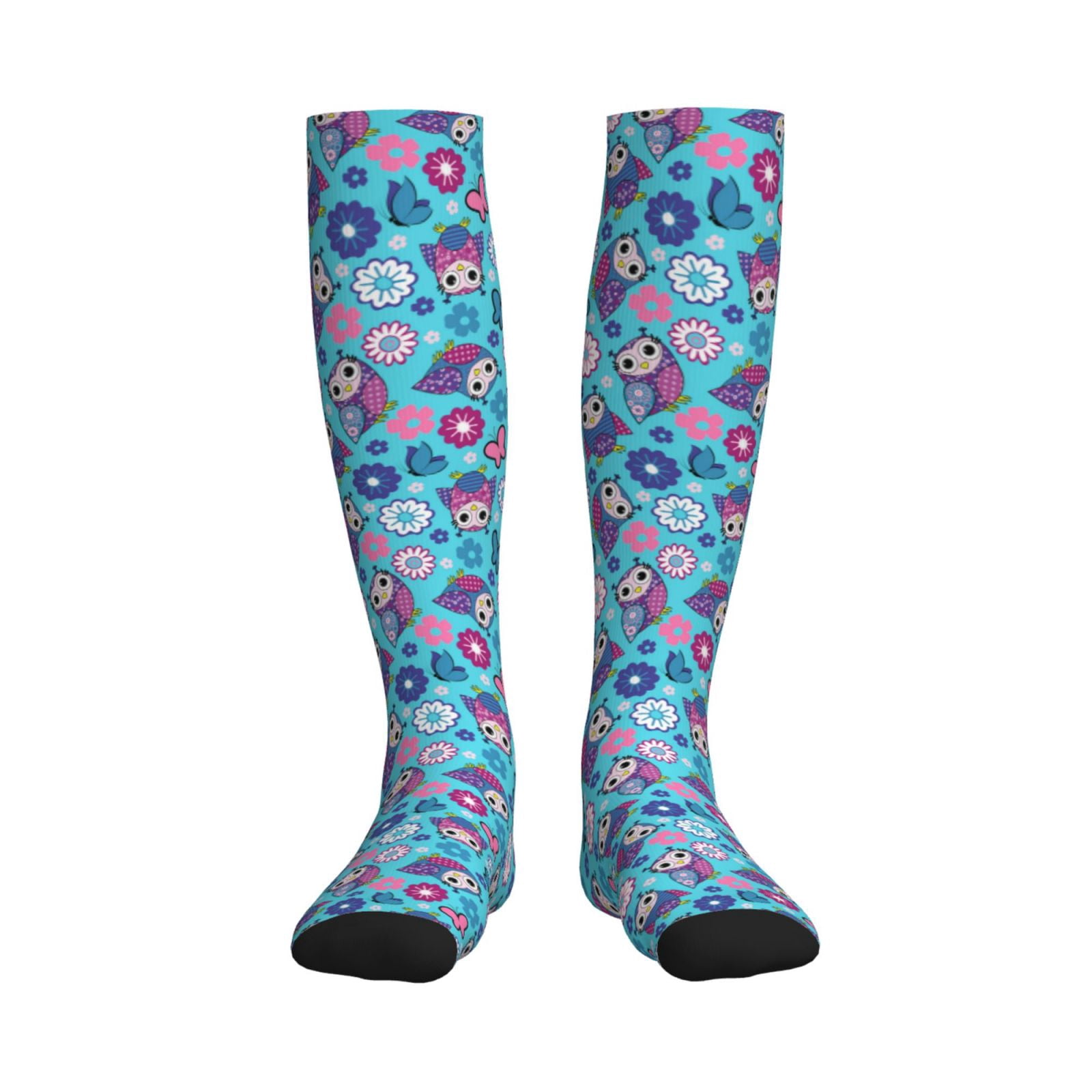 Bixox Wls And Flowers Print Compression Socks,Compression Socks Women ...