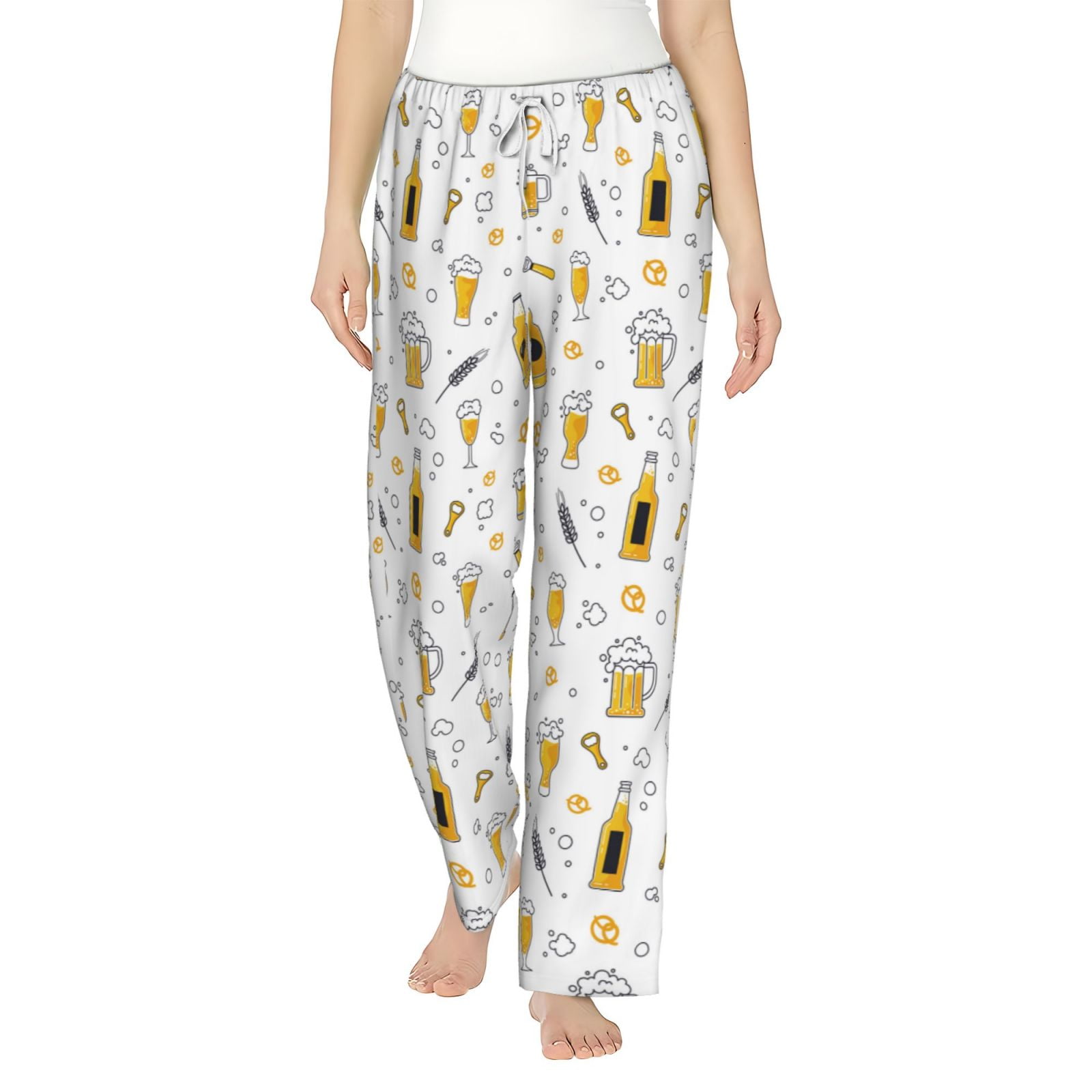 Bixox Women's Beer Patterned Pajama Pants Loungewear - Walmart.com