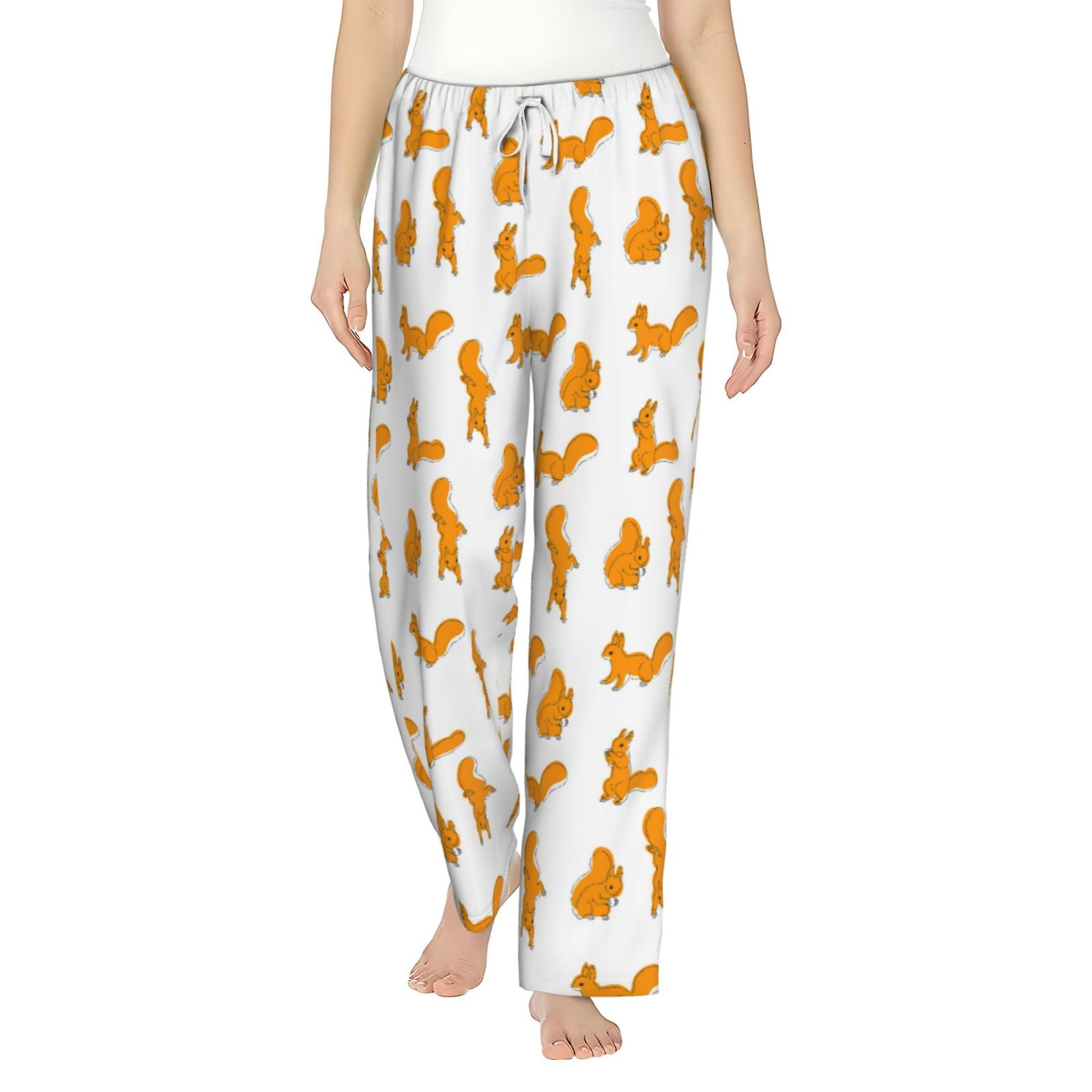 Bixox Women's Cartoon Squirrel Patterned Pajama Pants Loungewear ...