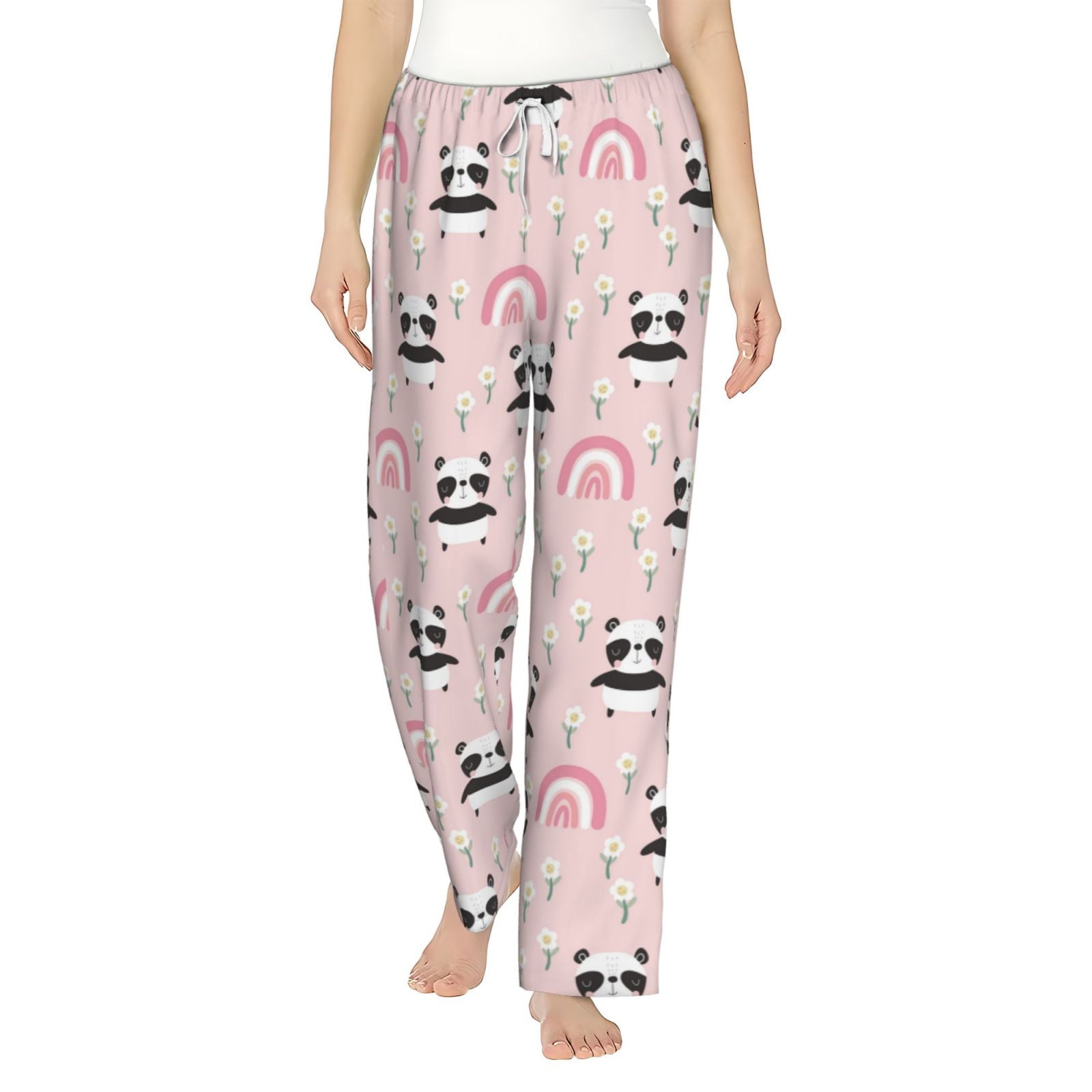 Bixox Women's Cute Cartoon Panda Patterned Pajama Pants Loungewear ...