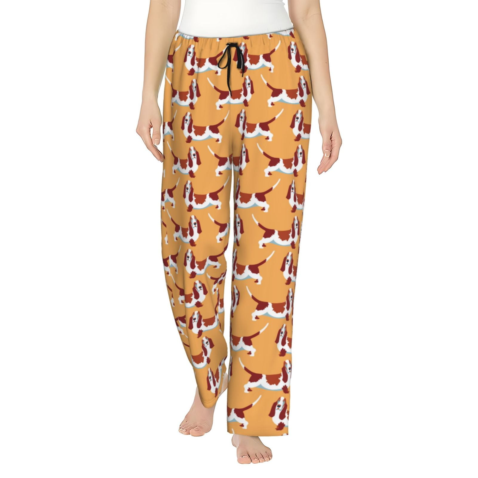 Bixox Women's Dachshund Dog Puppy Patterned Pajama Pants Loungewear ...